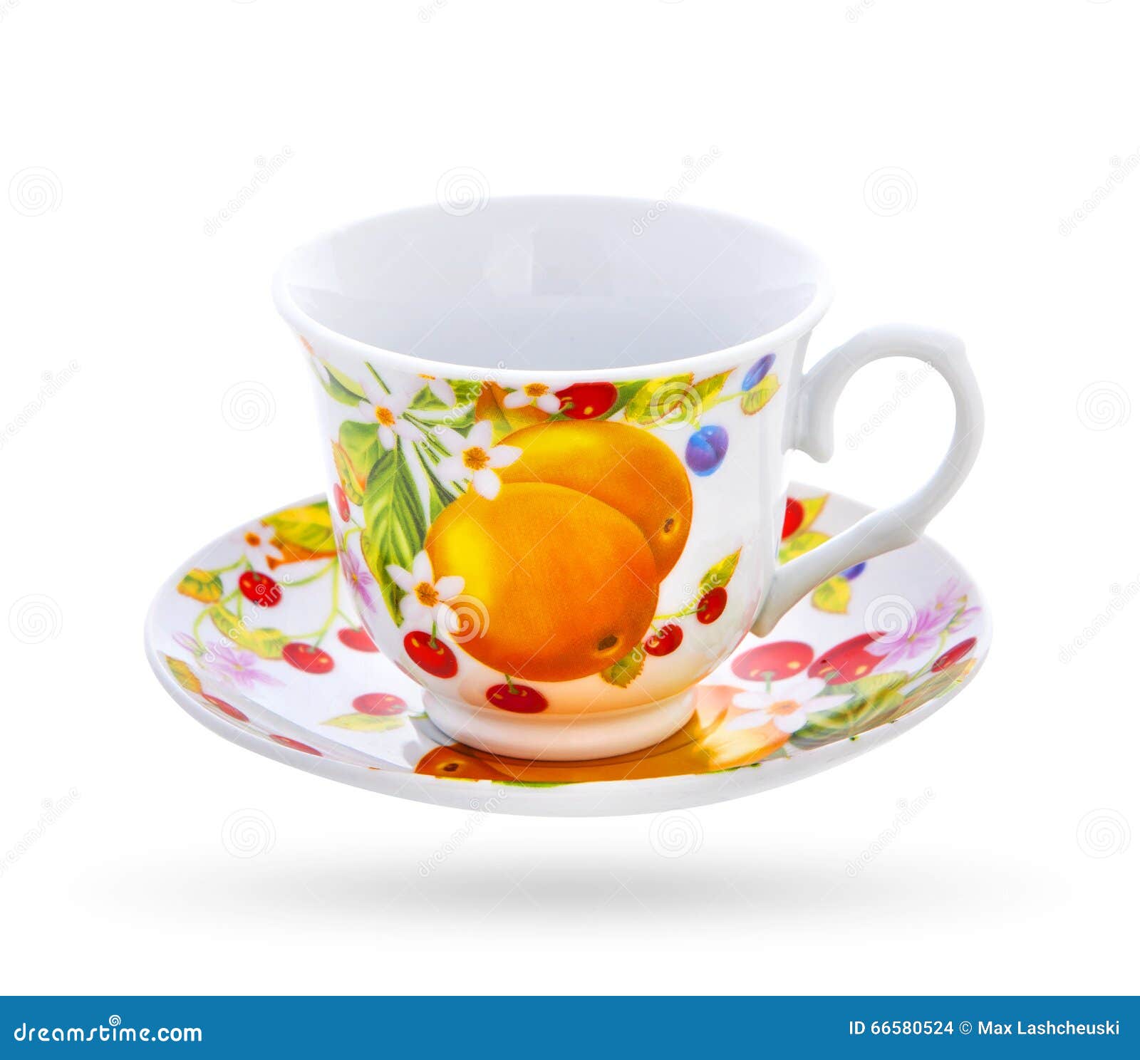 Tea Cup Isolated on a White Background Stock Photo - Image of beverage ...