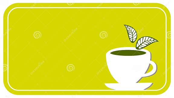 Tea cup label stock vector. Illustration of vector, health - 12650244