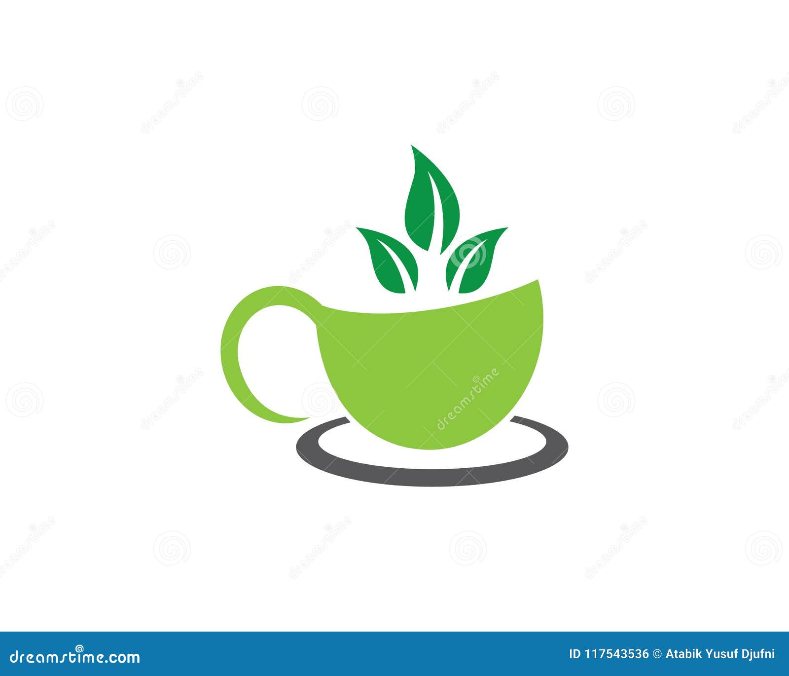 Tea cup logo stock vector. Illustration of objects, coffee - 117543536