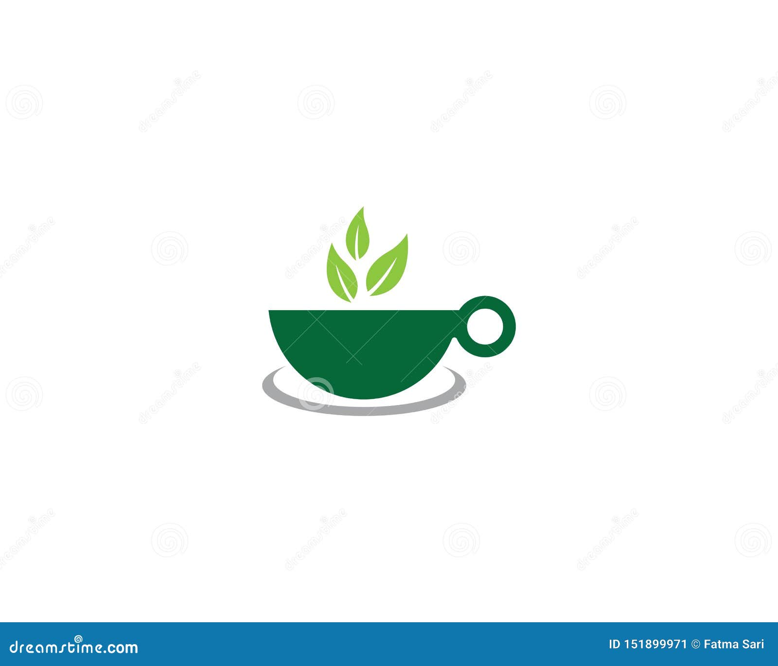 Green tea logo stock vector. Illustration of leaf, herbal - 151899971