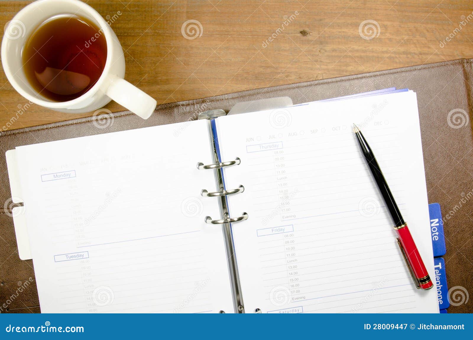 Tea cup with notebook stock image. Image of sheet, office - 28009447