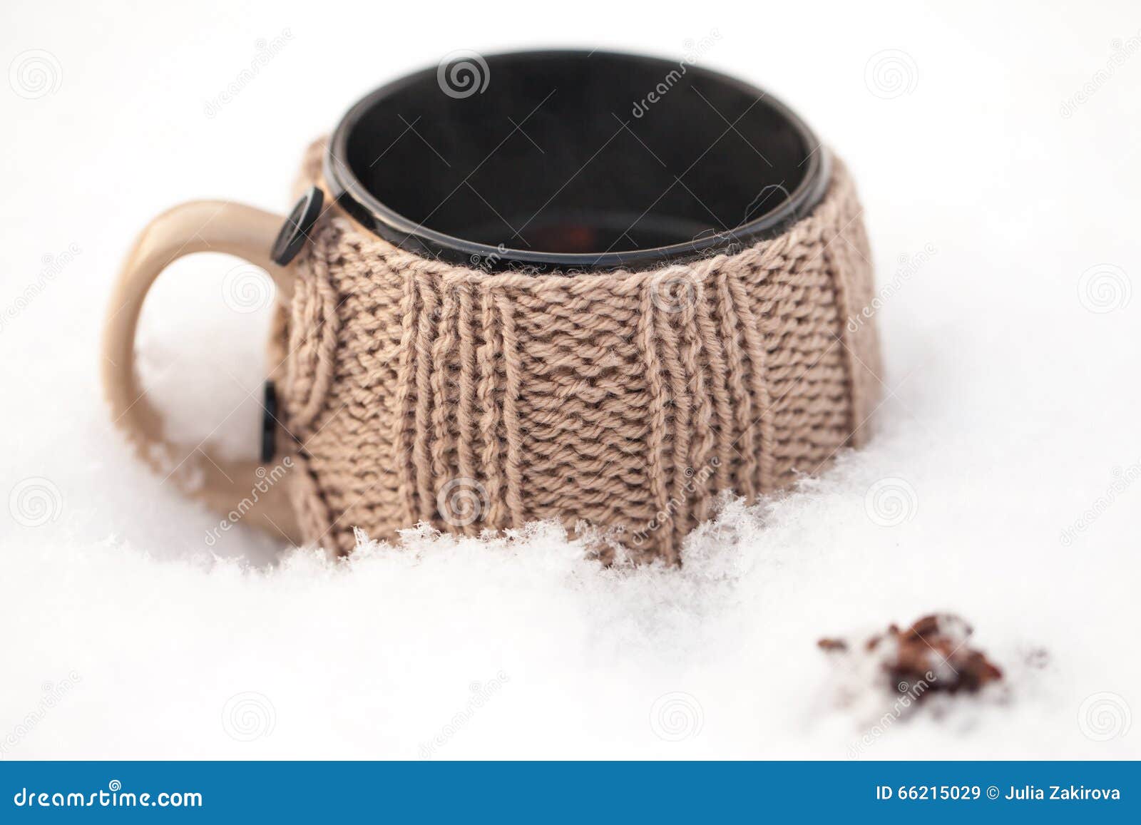 Tea cup stock image. Image of coffee, cold, frost, february - 66215029