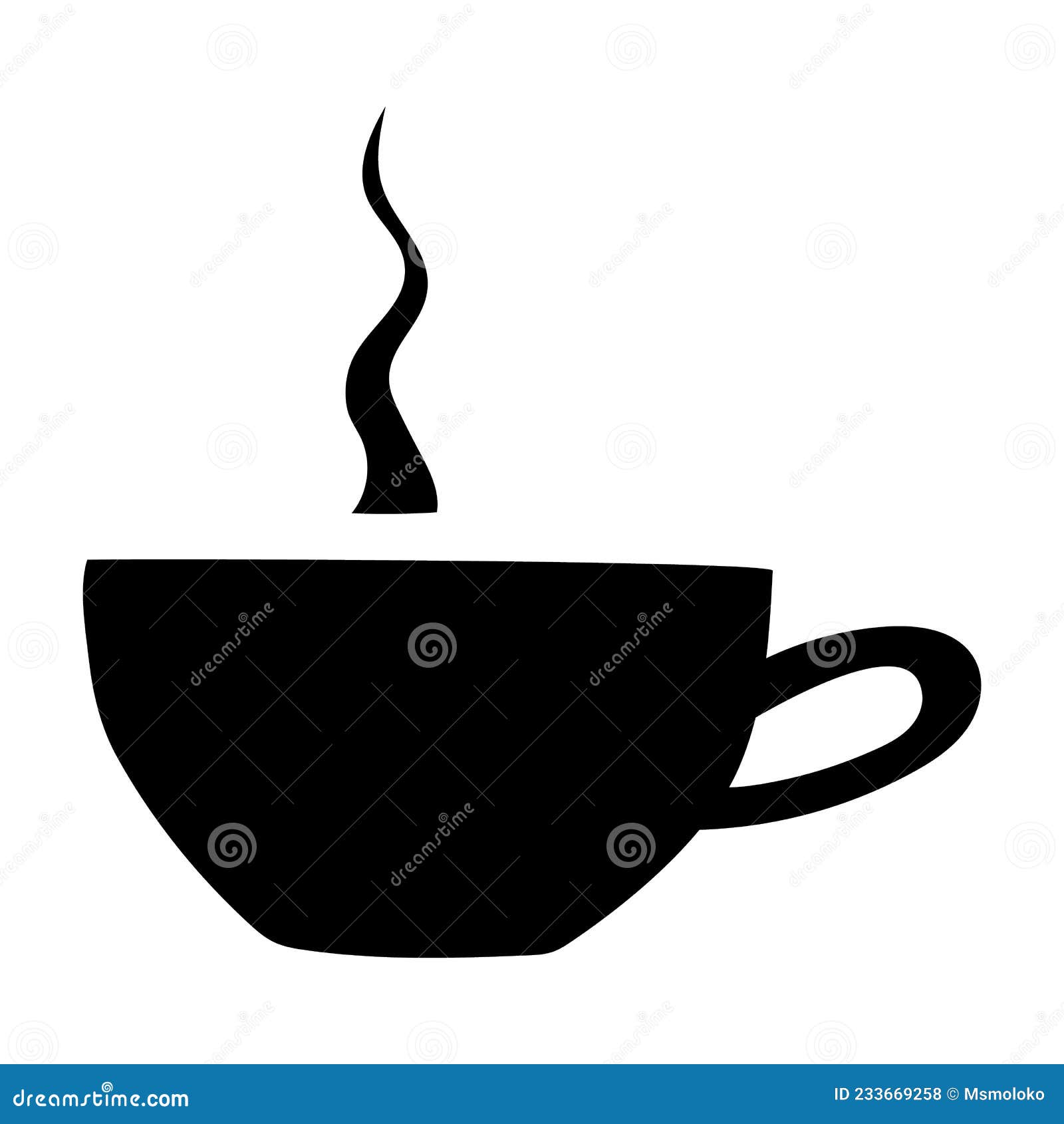 Tea Cup Simple Symbol Illustration Stock Vector - Illustration of ...