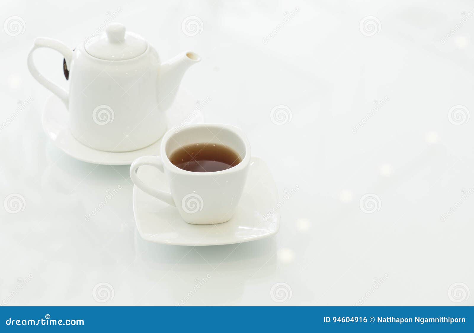 Tea cup on the table stock photo. Image of porcelain - 94604916