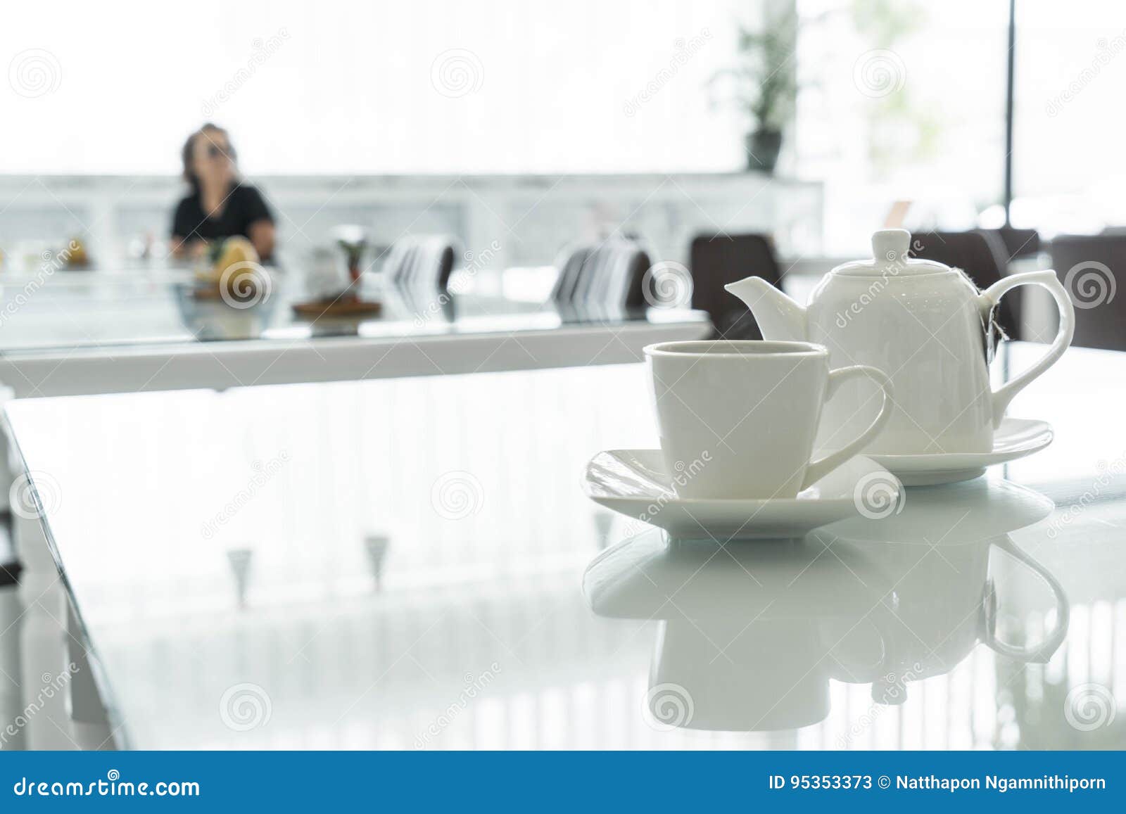 Tea cup on the table stock image. Image of table, food - 95353373
