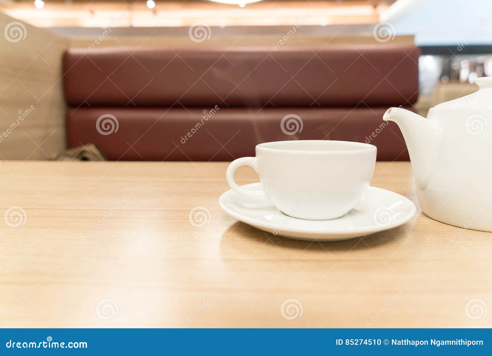 Tea cup on table stock photo. Image of aroma, winter - 85274510
