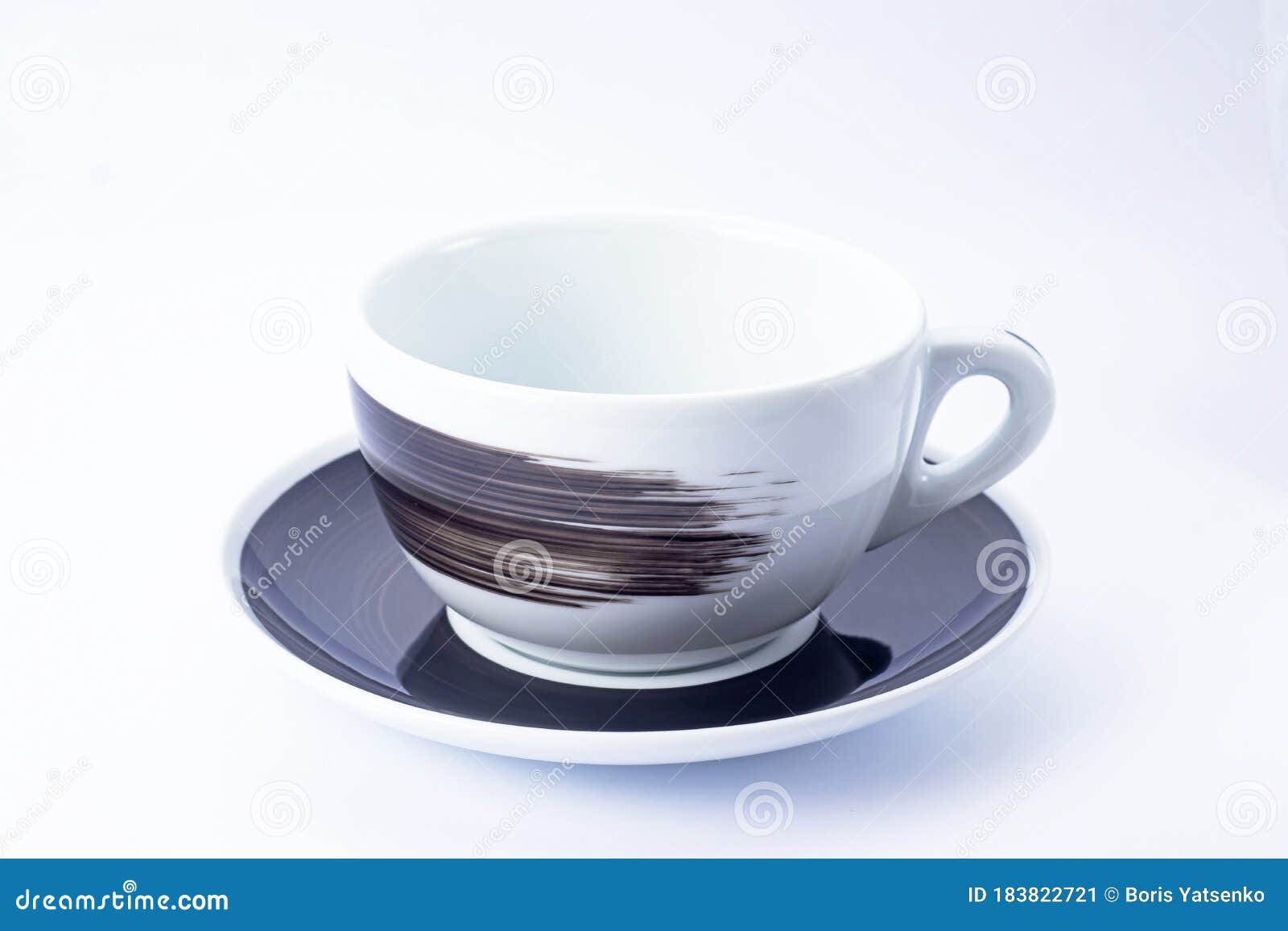 Tea Cup on a White Background Stock Image - Image of color, isolated ...