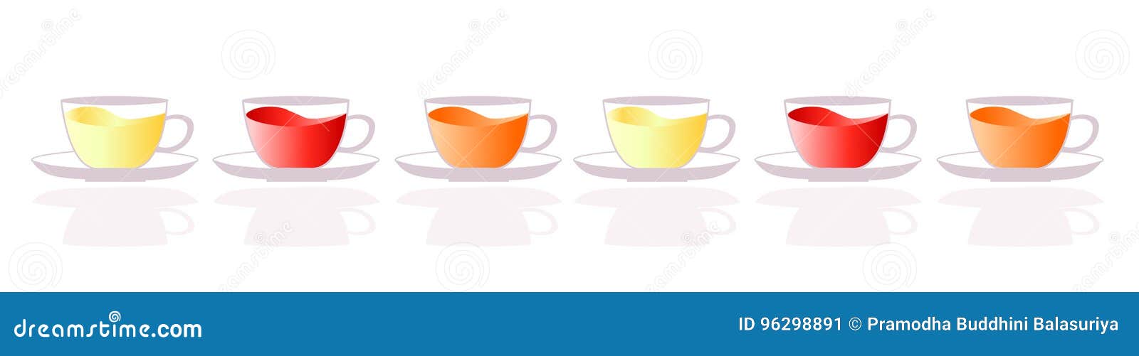 Tea cups web heading stock illustration. Illustration of frame - 96298891