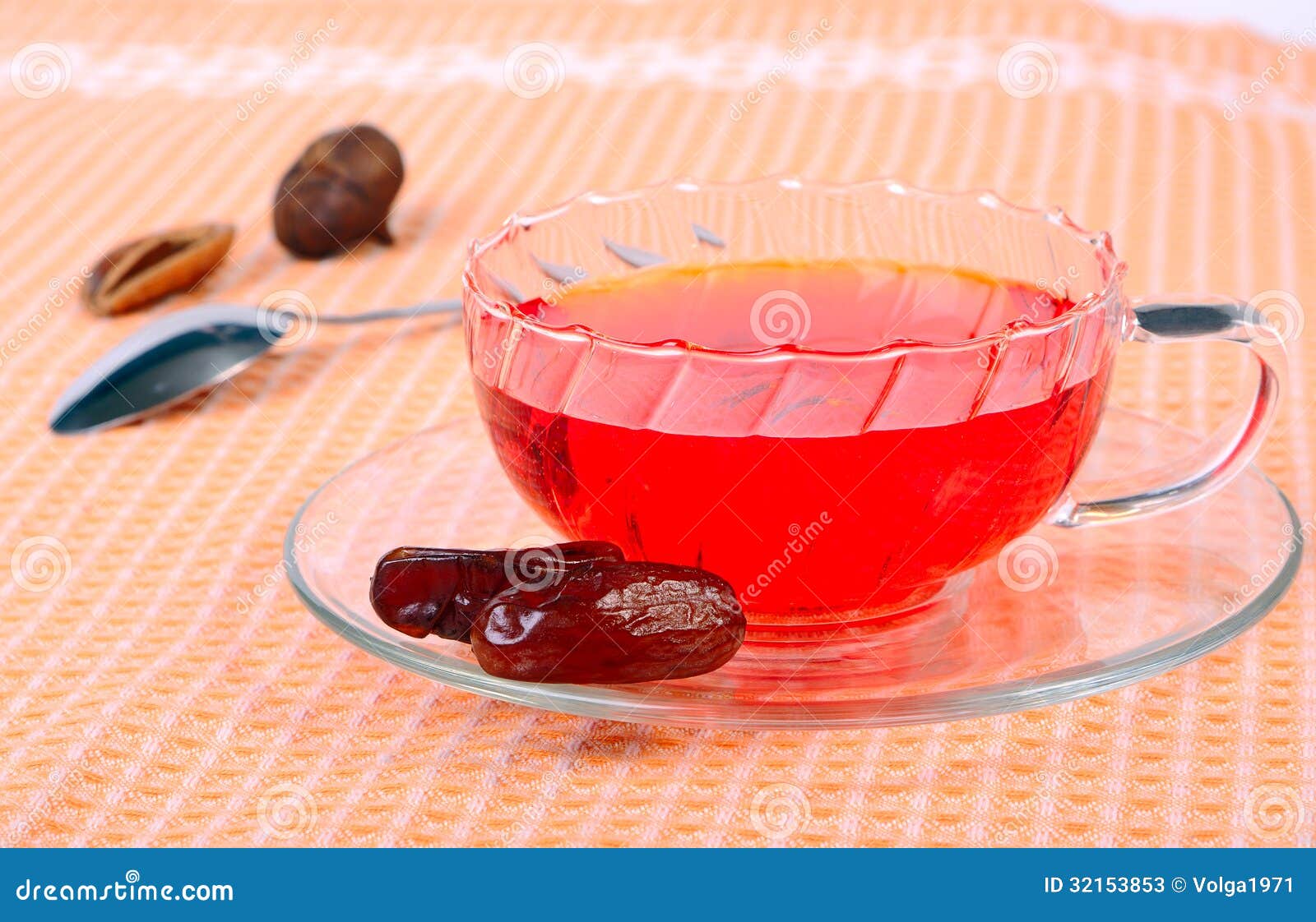 Tea with dates stock image. Image of closeup, lunch, design - 32153853