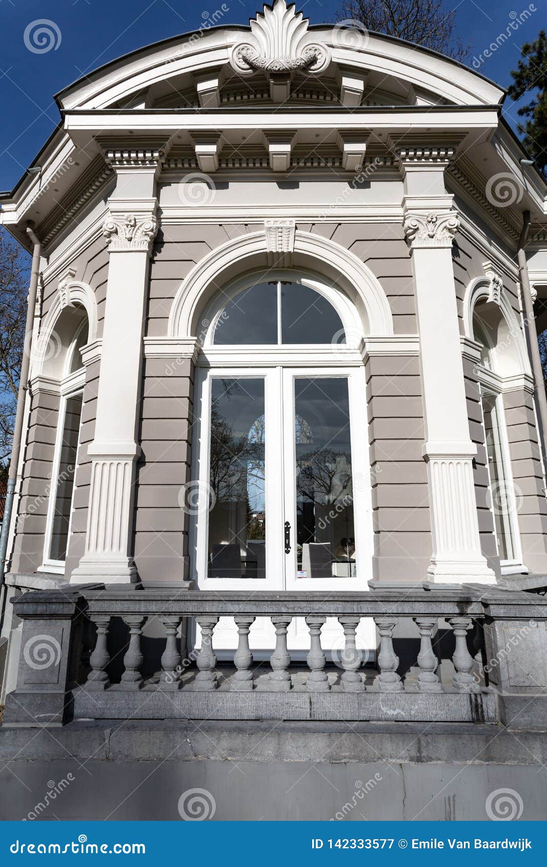 The Tea Dome or Gloriette with Its Arched Windows with Pillars and a ...