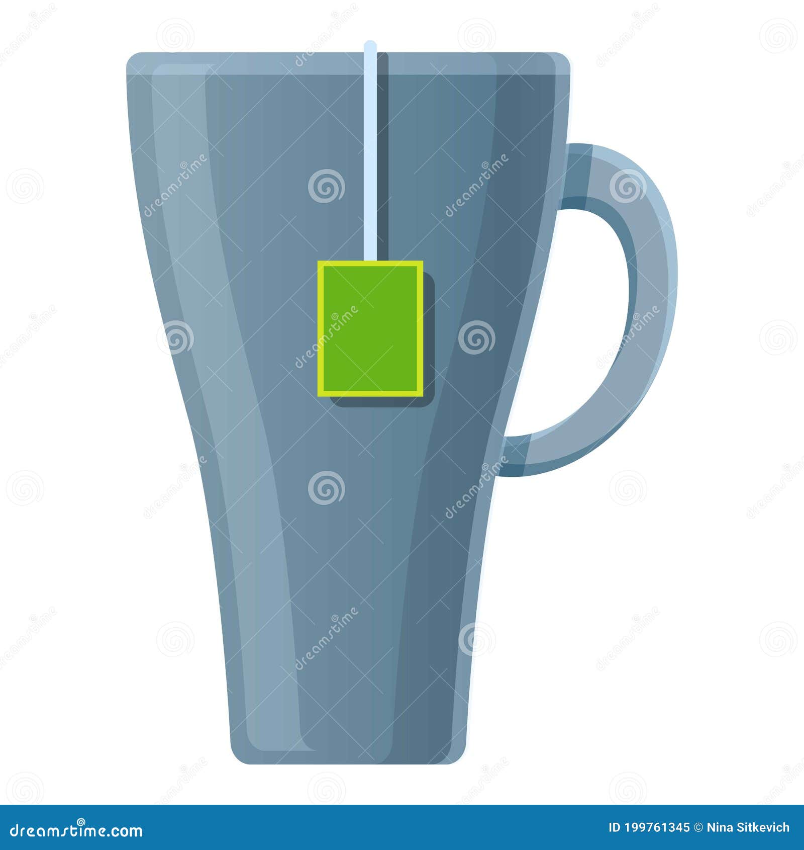 Tea Drink Icon, Cartoon Style Stock Vector - Illustration of health ...