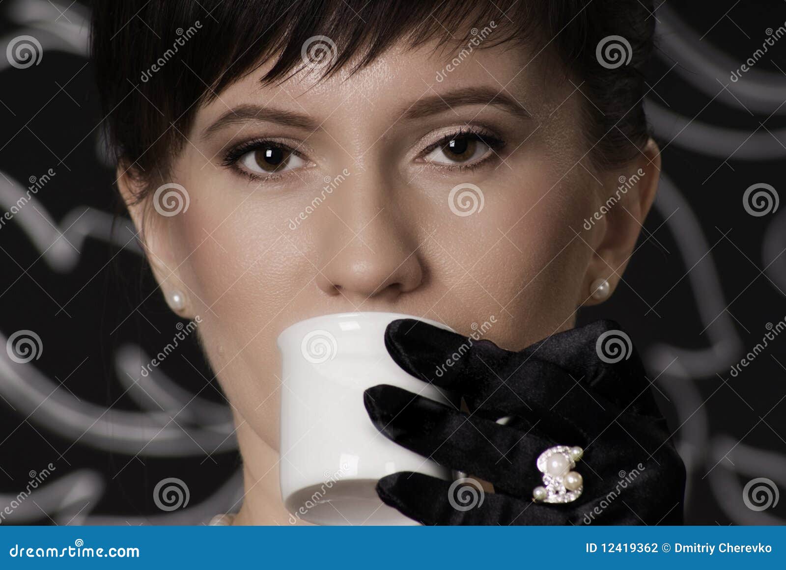 Tea drinking stock photo. Image of lady, rich, beautiful - 12419362