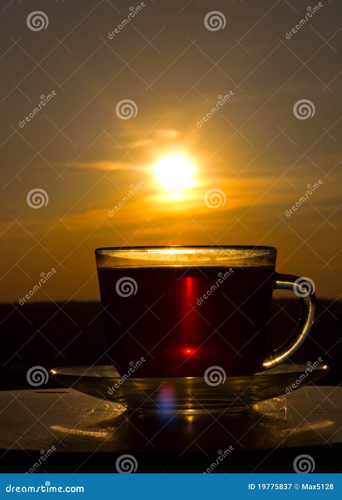 Tea drinking on sunset stock image. Image of full, drink - 19775837