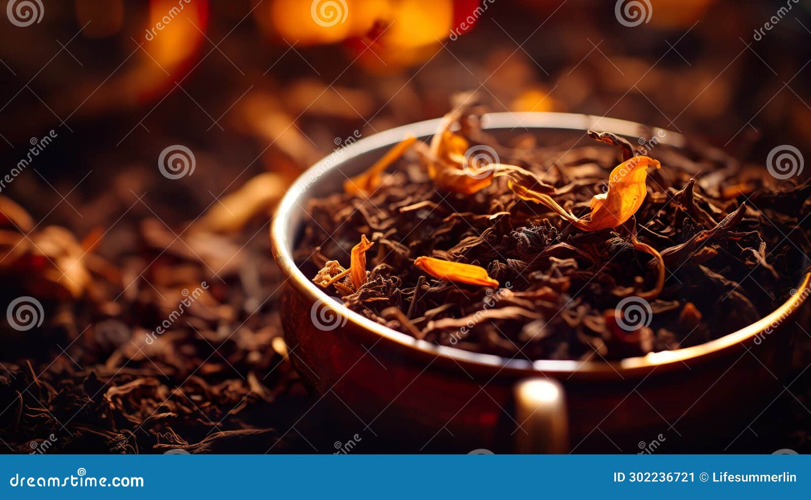 Tea Elegance Unveiled: Mesmerizing Details in Extreme Close-Up Stock ...