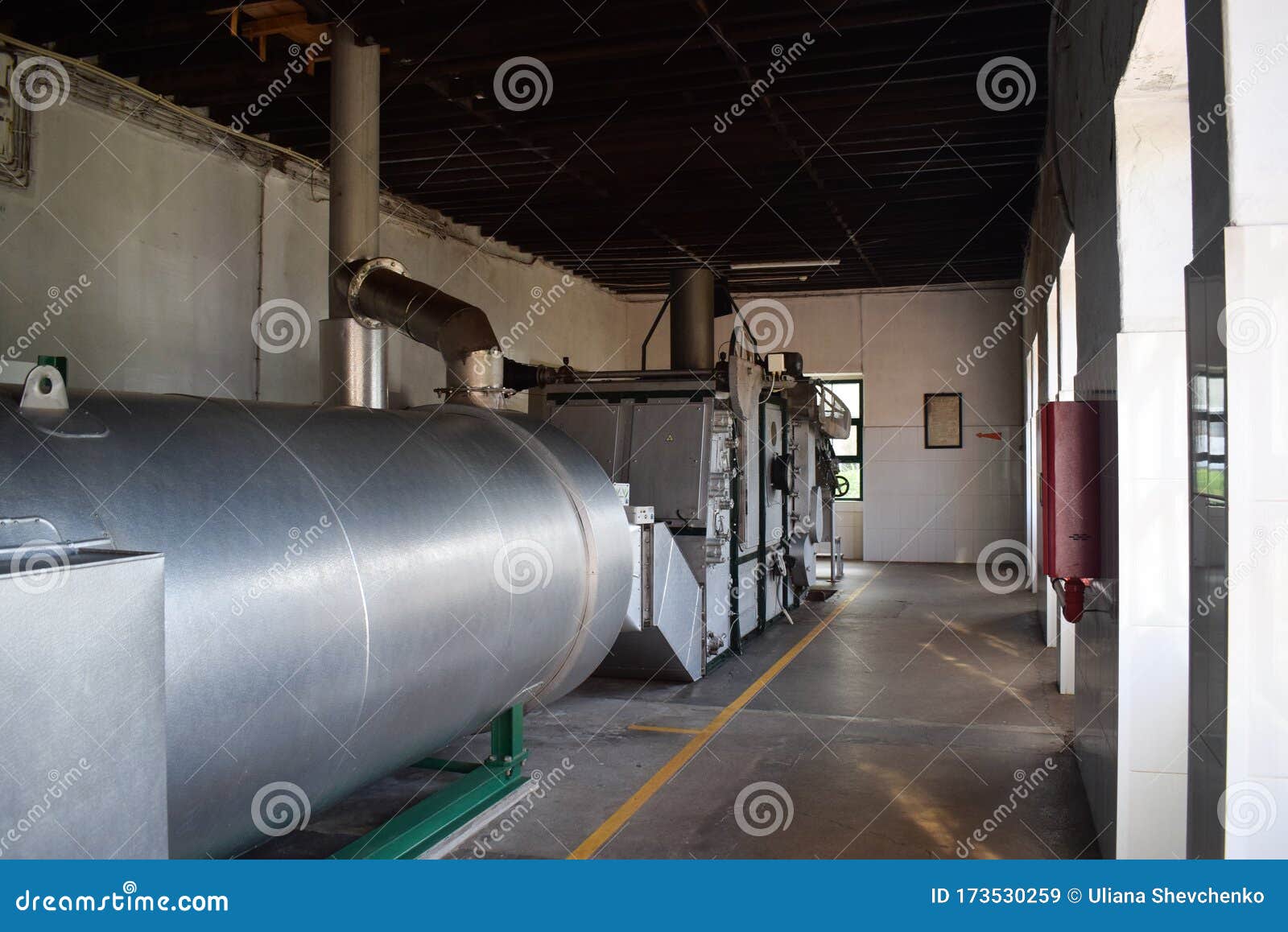 Tea Factory Inside, Equipment And Process Royalty-Free Stock ...