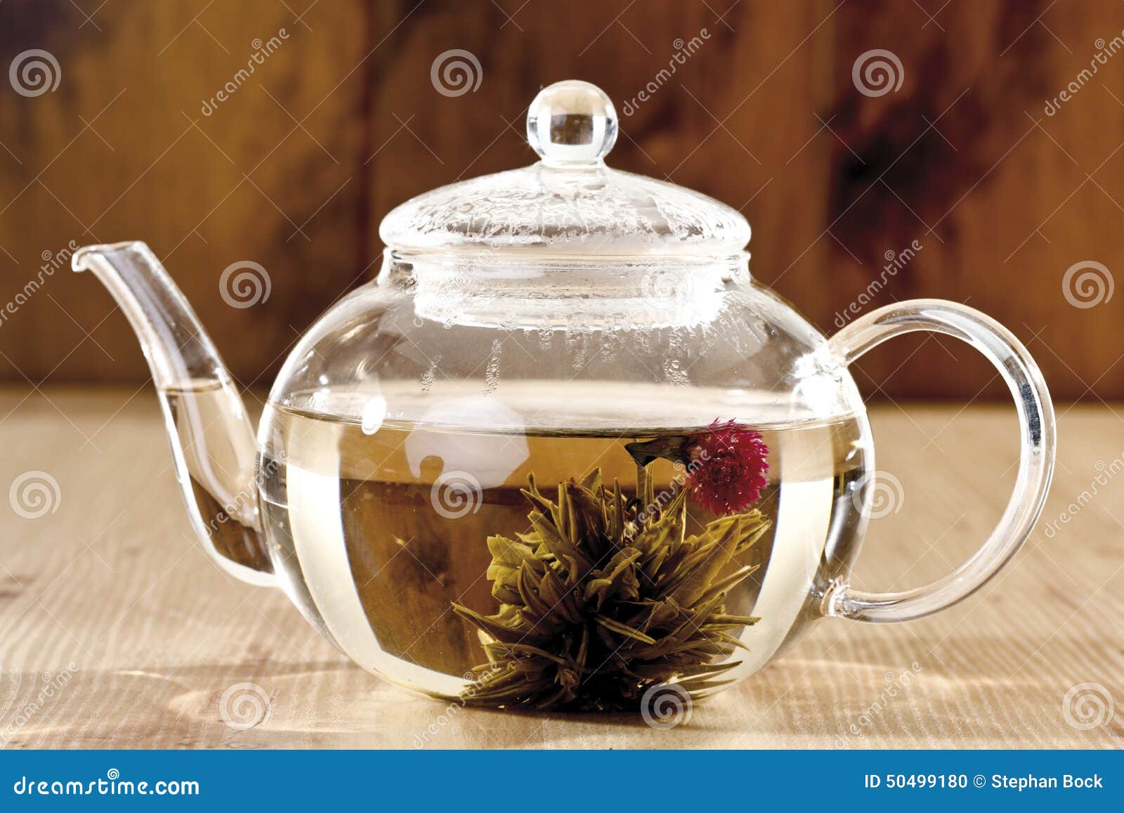 Tea Flower in tea glass stock photo. Image of teapot - 50499180