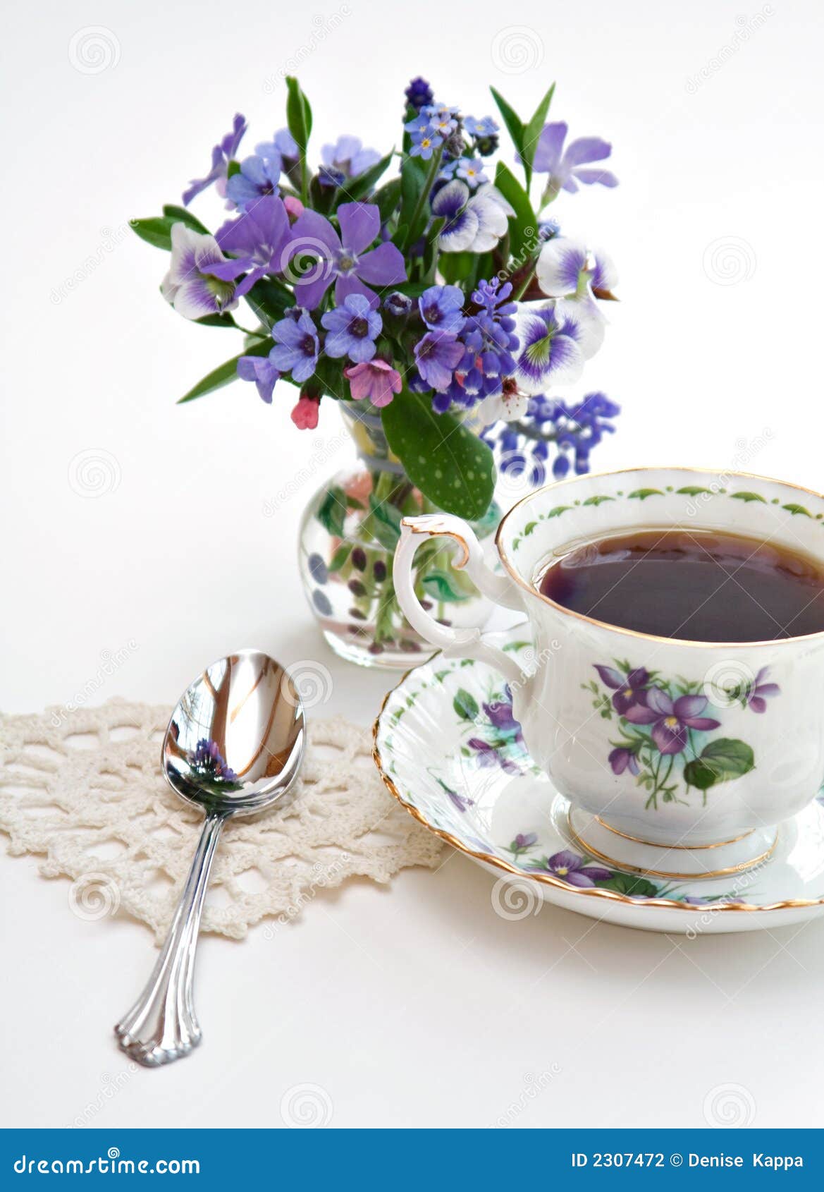Tea And Flowers Stock Photography - Image: 2307472