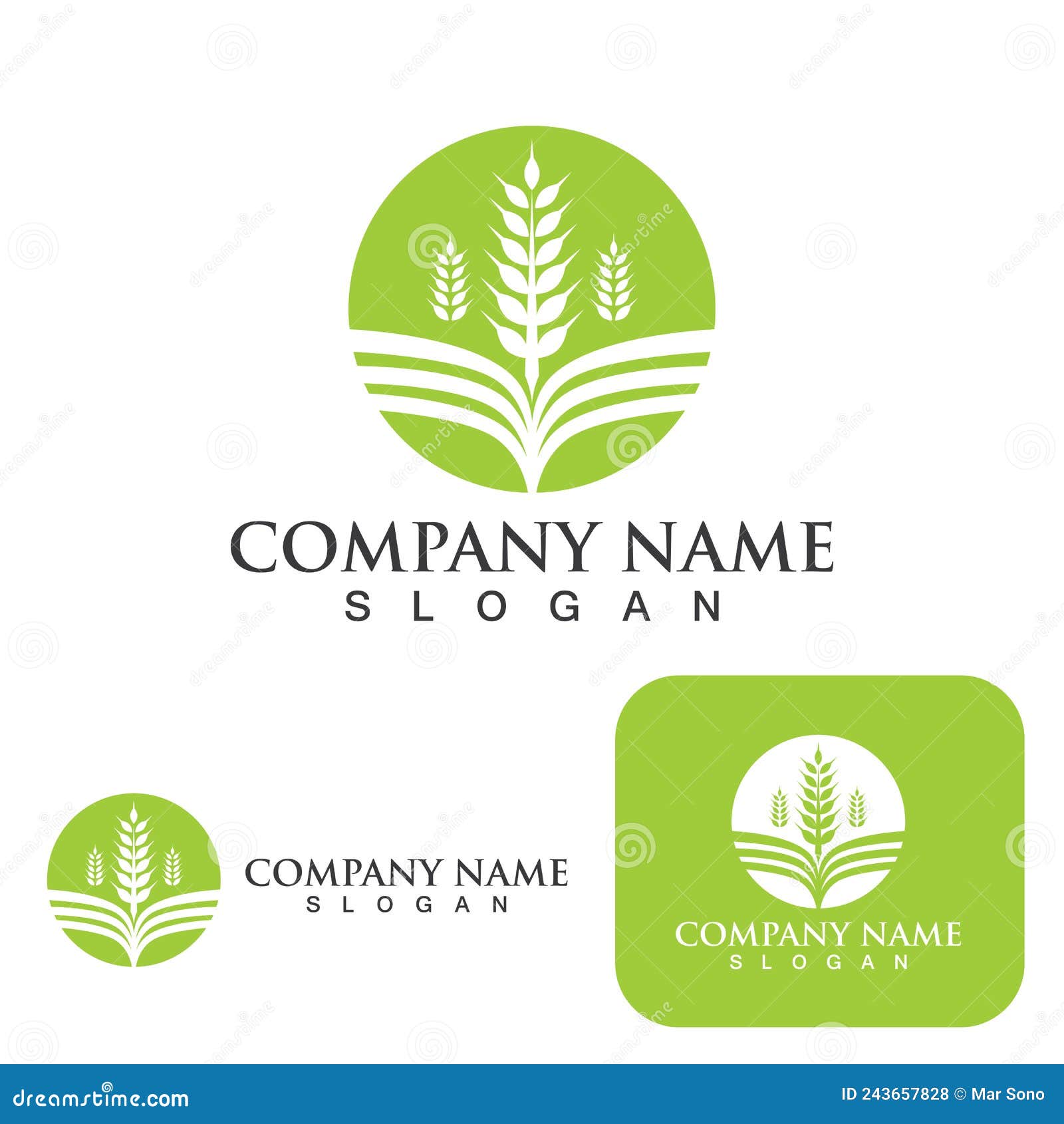 Tea Garden Logo and Symbol Vector Eps10 Stock Vector - Illustration of ...