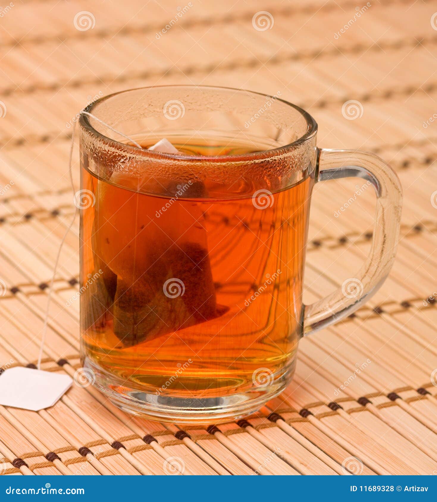 Tea in a glass stock photo. Image of life, bamboo, refreshment - 11689328