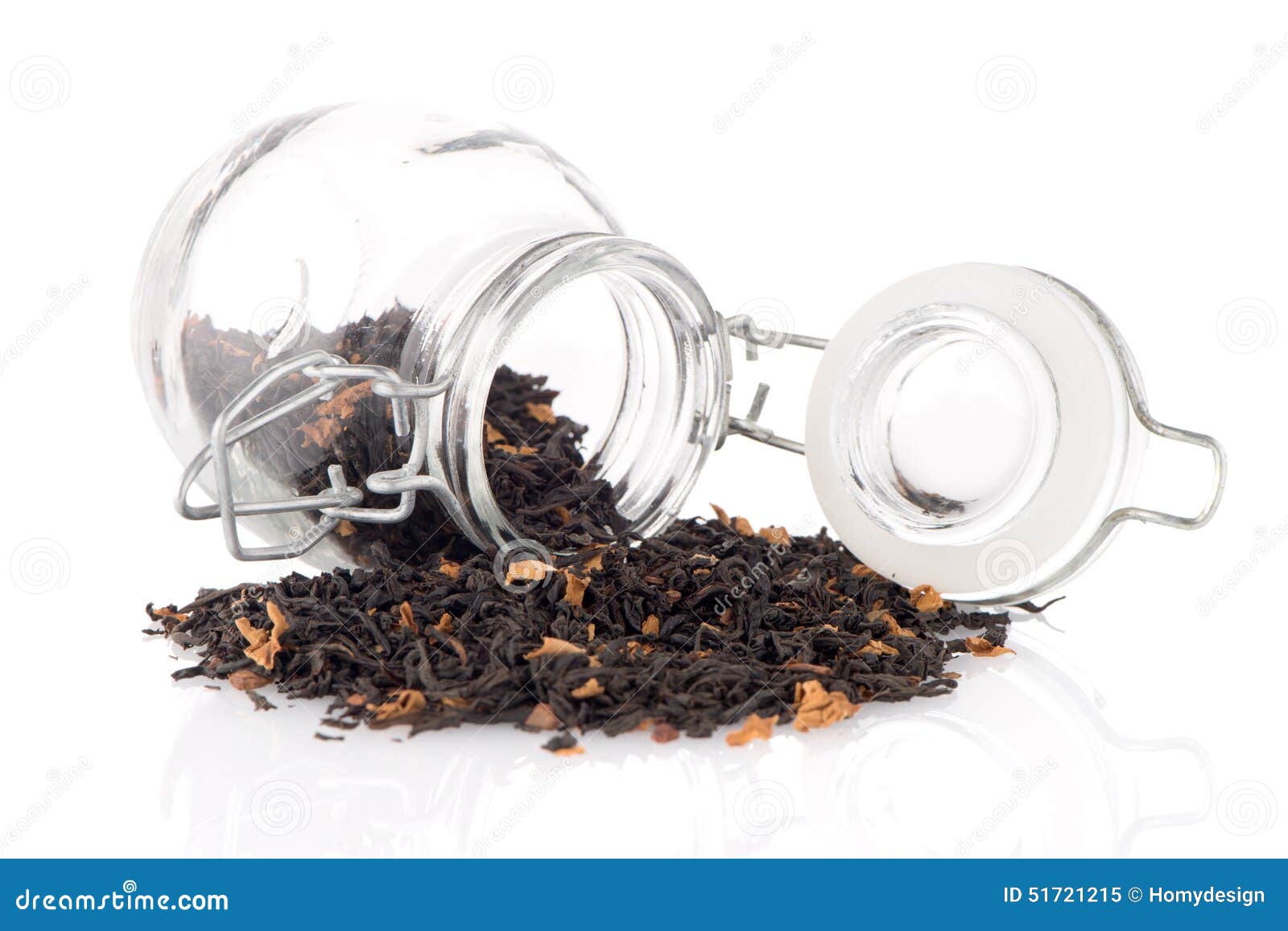 Tea in a glass jar stock image. Image of antioxidant - 51721215