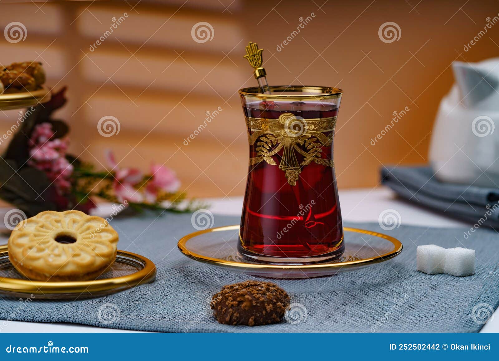Tea glasses stock photo. Image of meal, glass, produce - 252502442