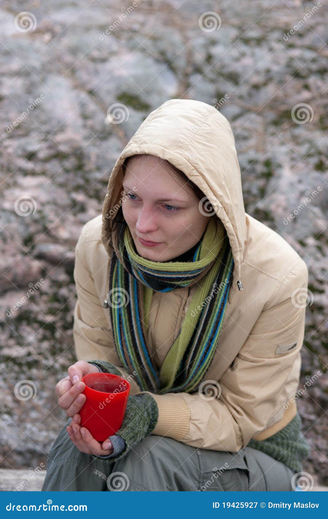 Tea on a halt stock image. Image of hiking, enjoy, caucasian - 19425927