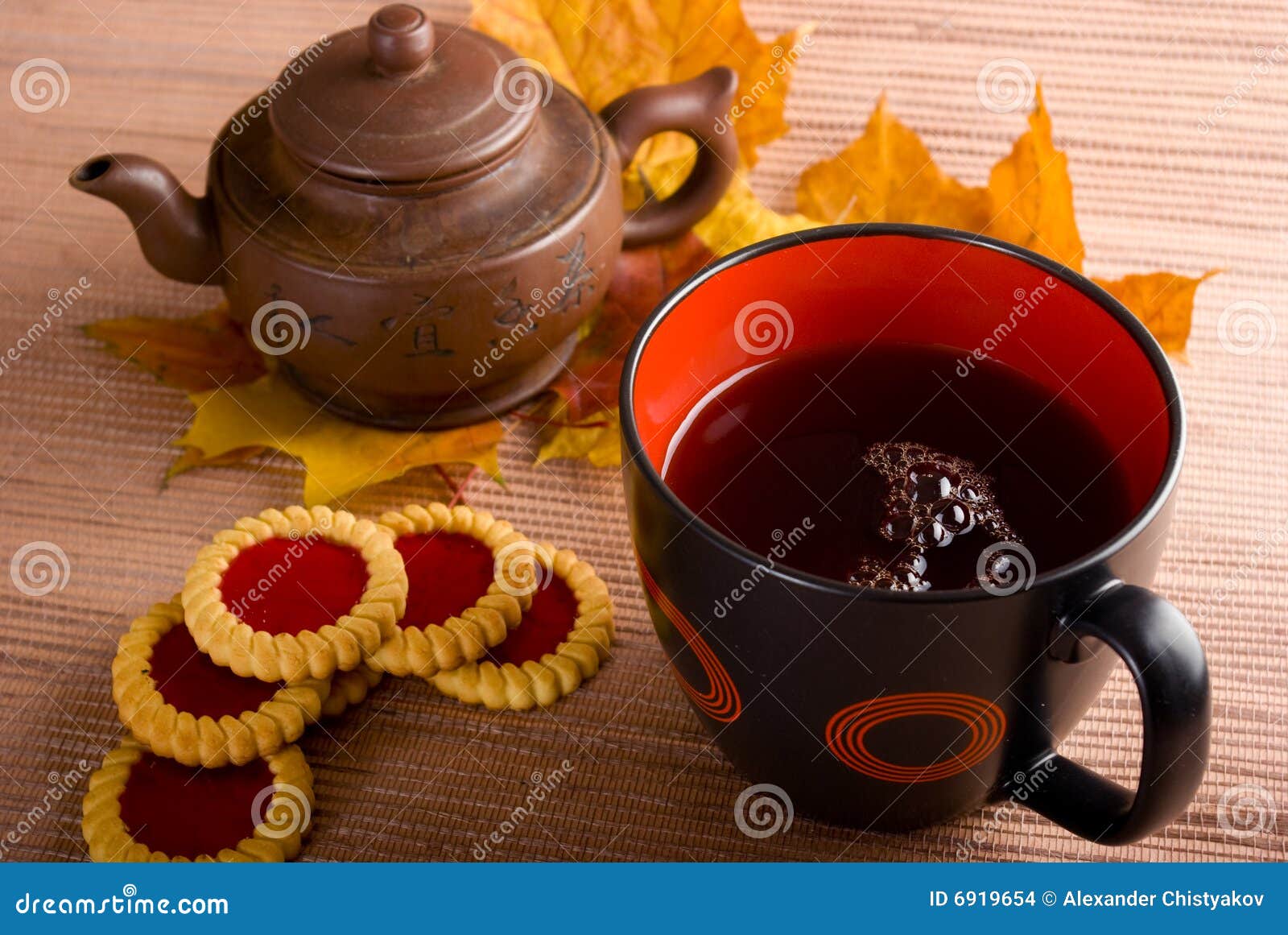 The tea is hot stock photo. Image of pekoe, yellow, afternoon - 6919654