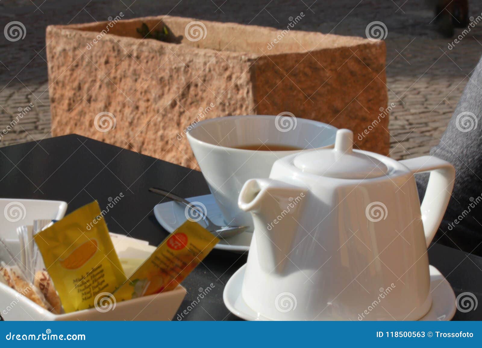 Tea hot service stock image. Image of snack, teapot - 118500563