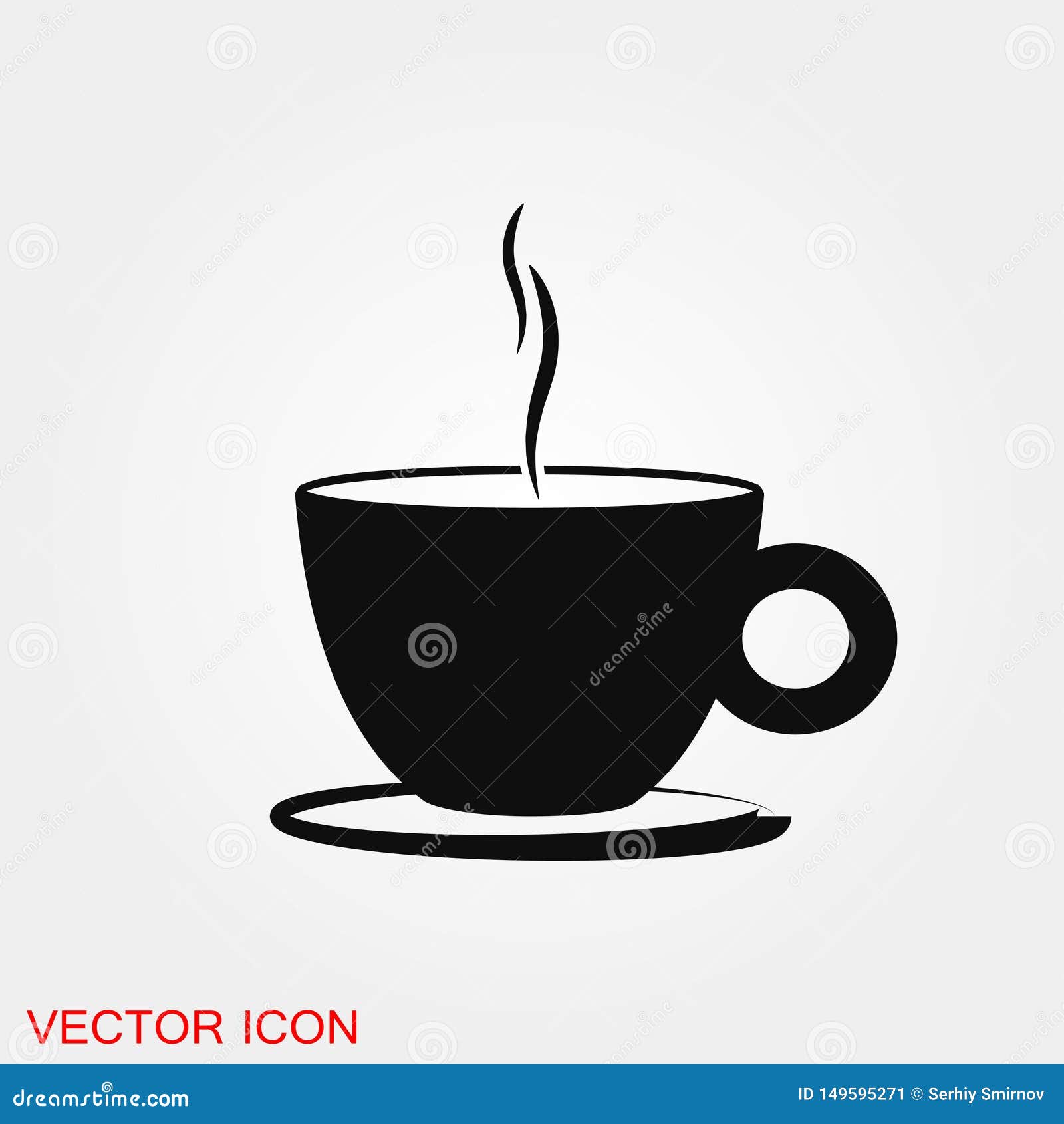 Tea Icon Vector Sign Symbol for Design Stock Illustration ...
