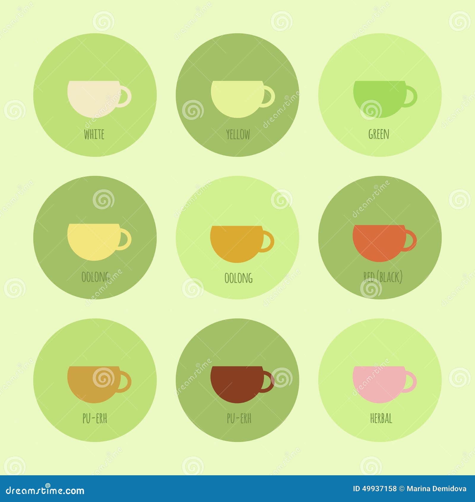 Tea icons set stock vector. Illustration of sign, sticker - 49937158