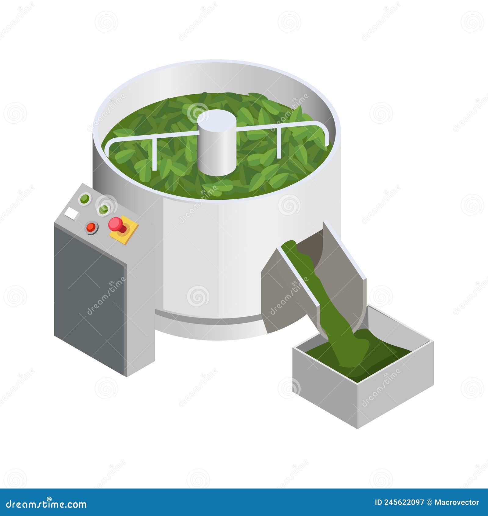 Tea Industry Icon stock illustration. Illustration of machinery - 245622097