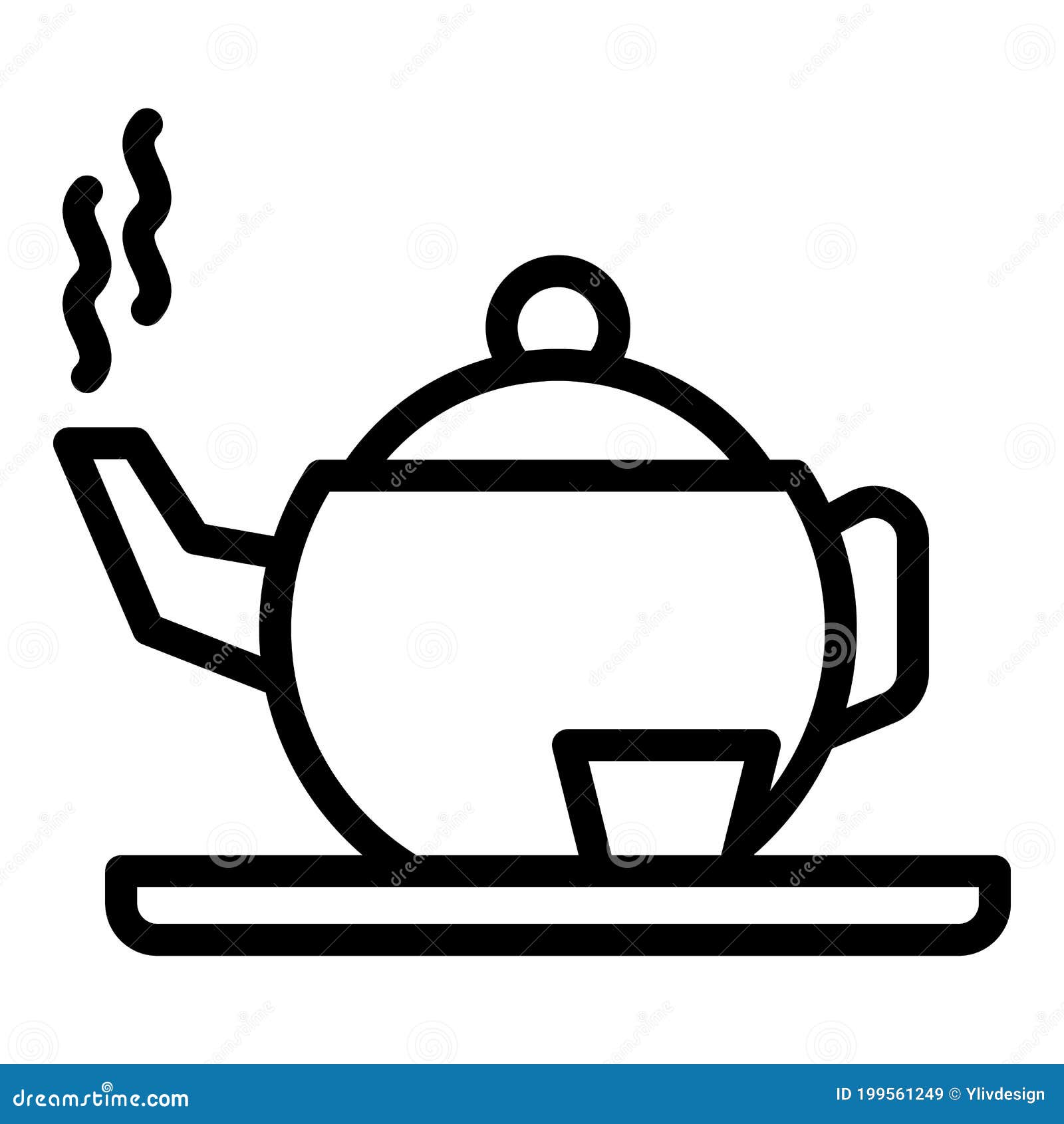 Tea Infusion Icon, Outline Style Stock Vector - Illustration of mint ...