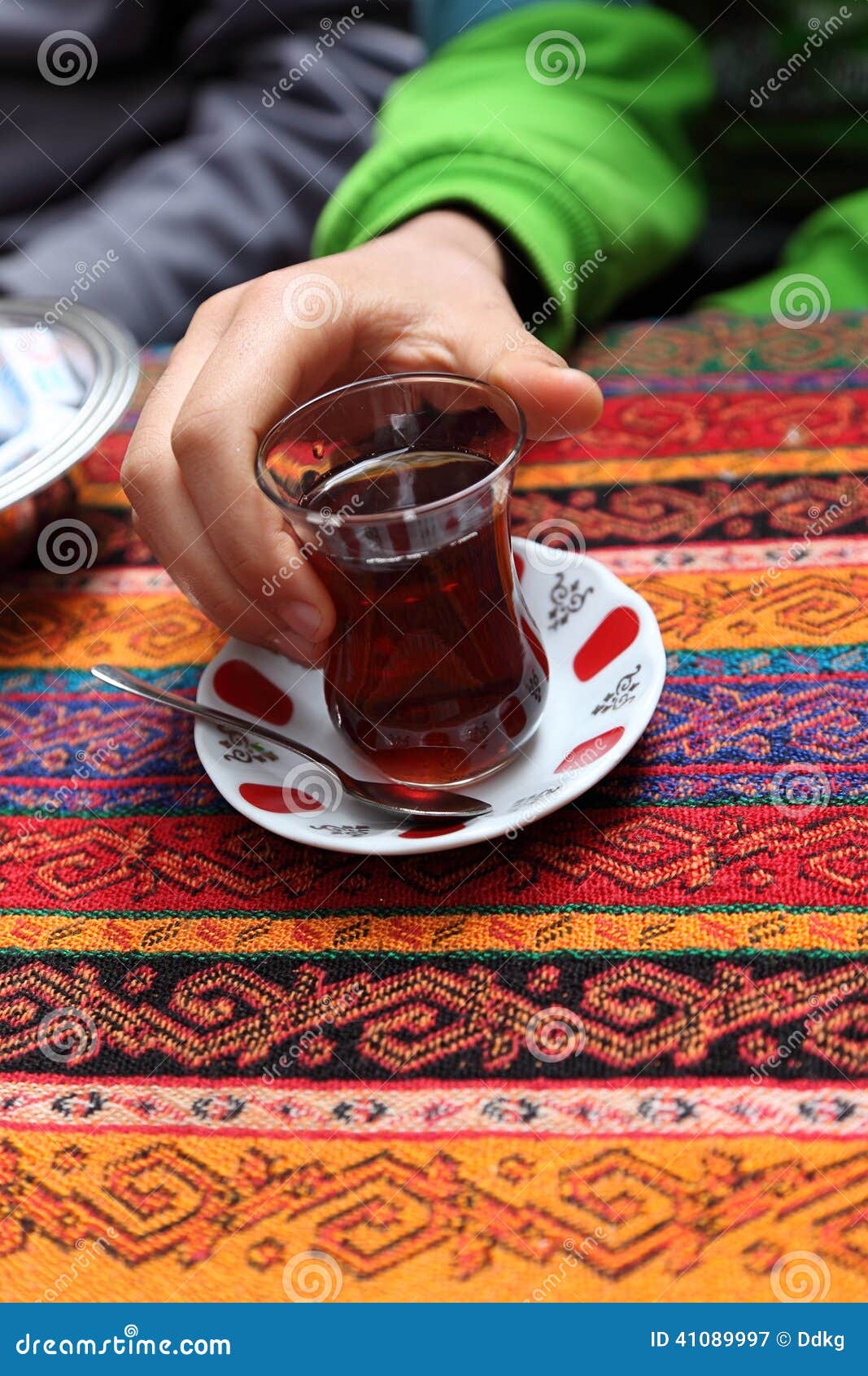 Tea in Istanbul stock image. Image of drinking, turkish - 41089997