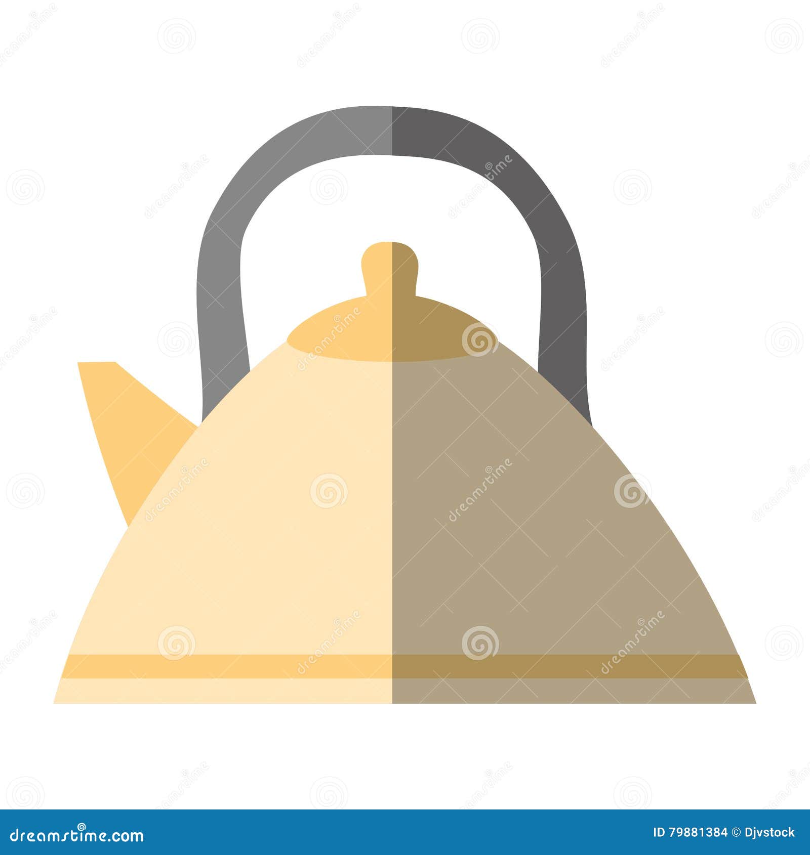 Tea Kettle Beverage Isolated Icon Stock Vector - Illustration of ...