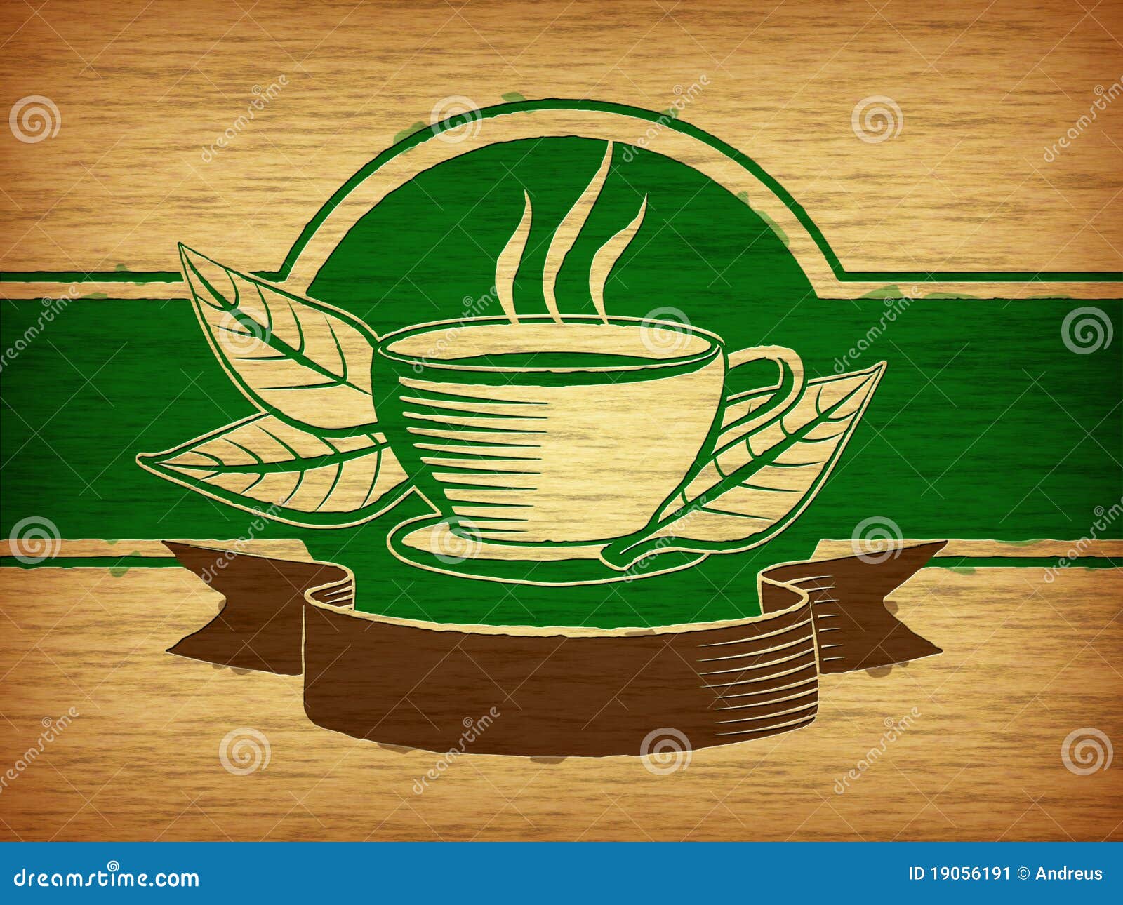 Tea Label Stock Image - Image: 19056191