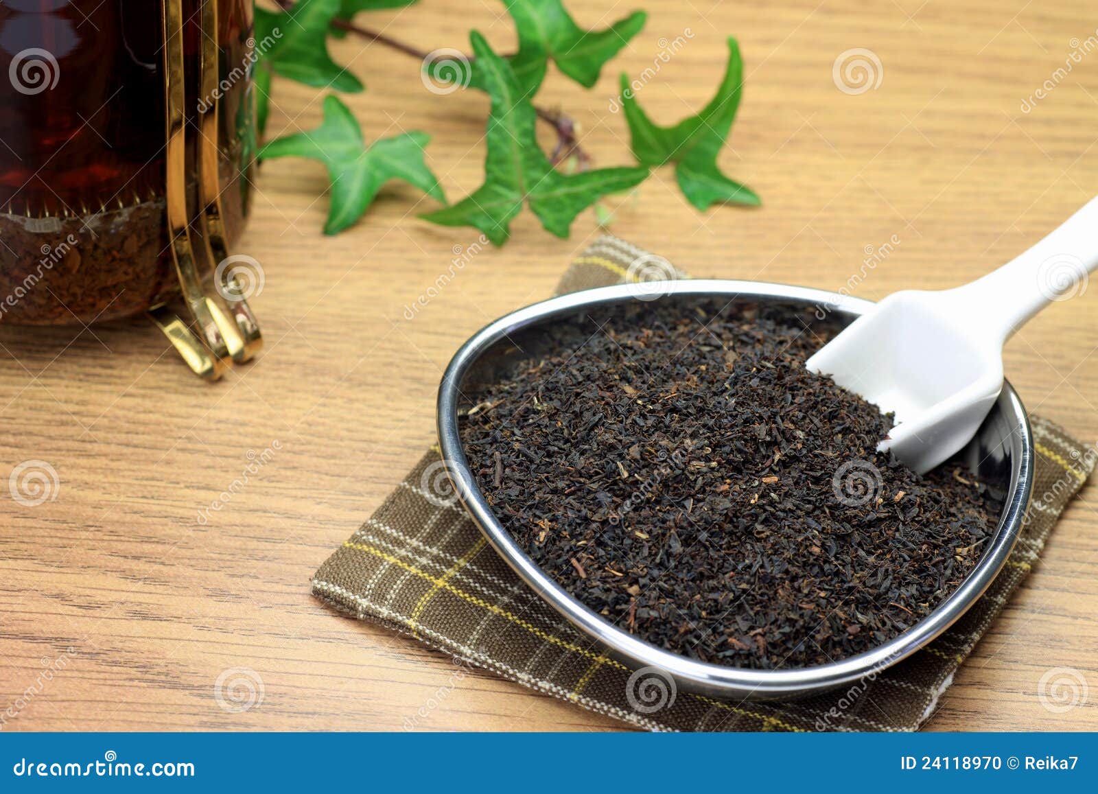 Tea leaf stock photo. Image of romeritos, teatime, teamaker - 24118970