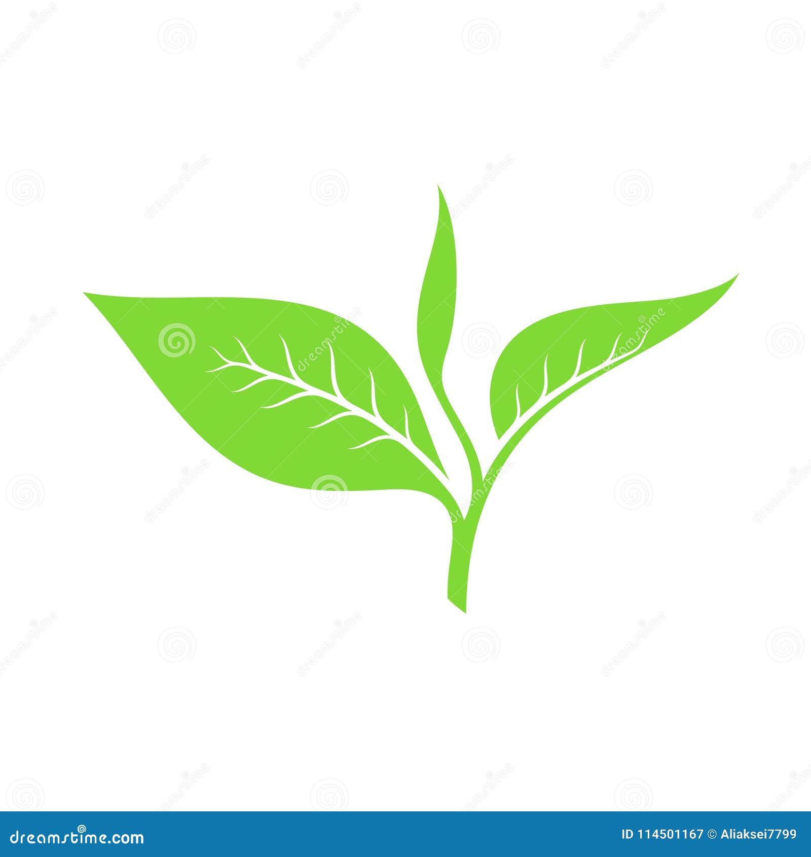 Tea Leaf. Vector Illustration Stock Vector - Illustration of icon ...
