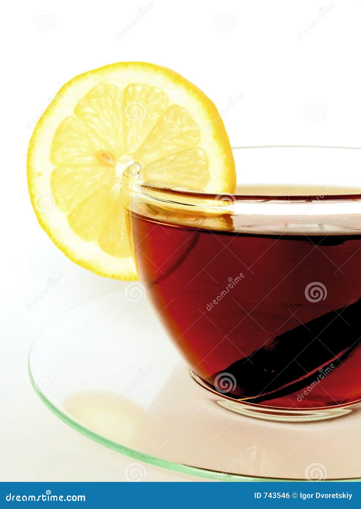 Tea with a lemon stock photo. Image of drink, spoom, aroma - 743546
