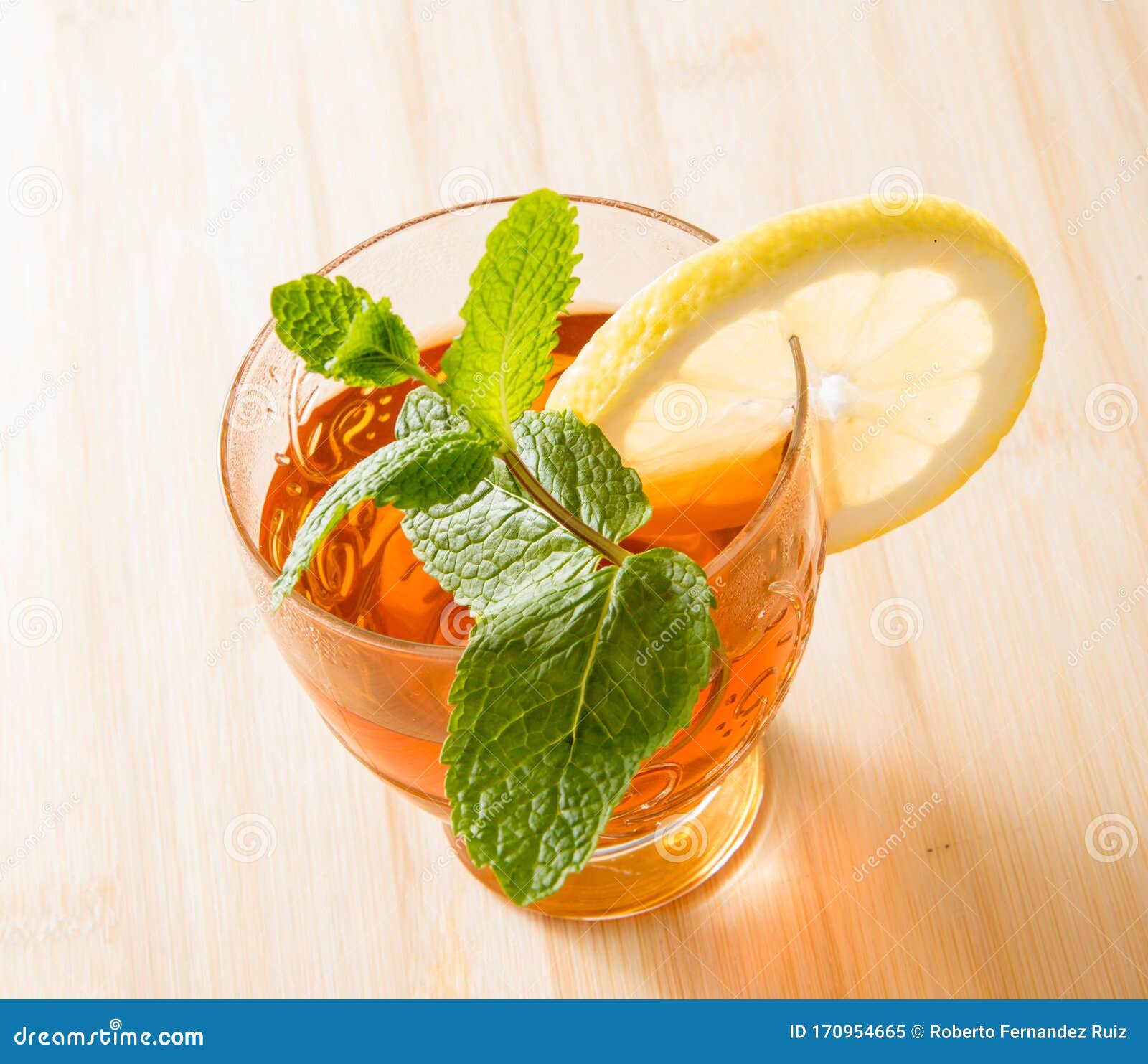Tea with Lemon and Peppermint Stock Image - Image of session ...