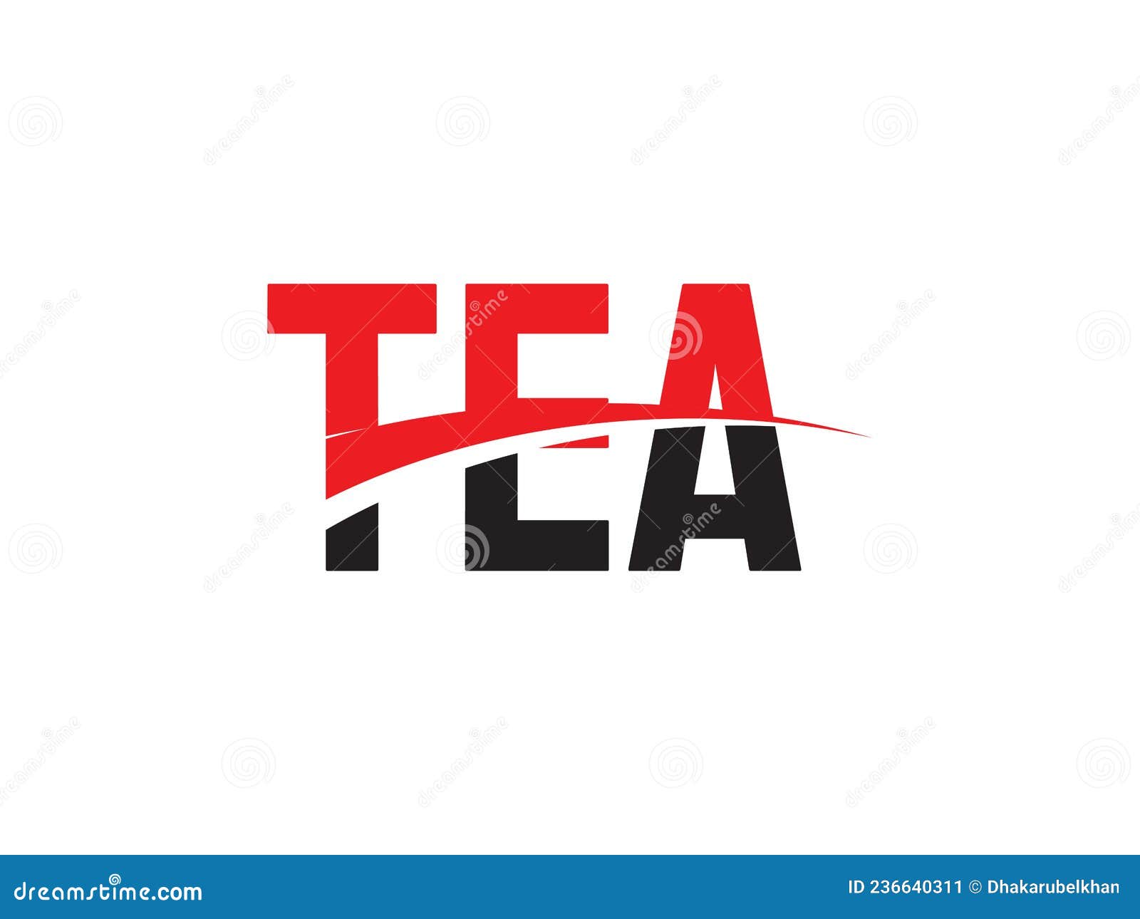 TEA Letter Initial Logo Design Vector Illustration Stock Vector ...