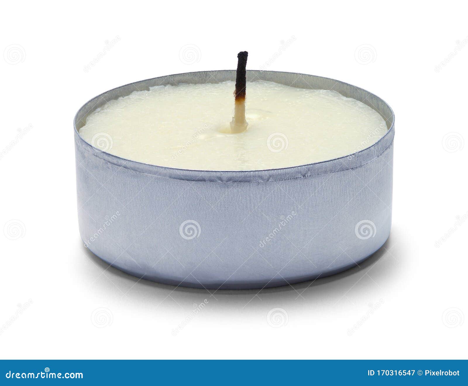 Tea Light Candle Front View Stock Image - Image of wick, front: 170316547