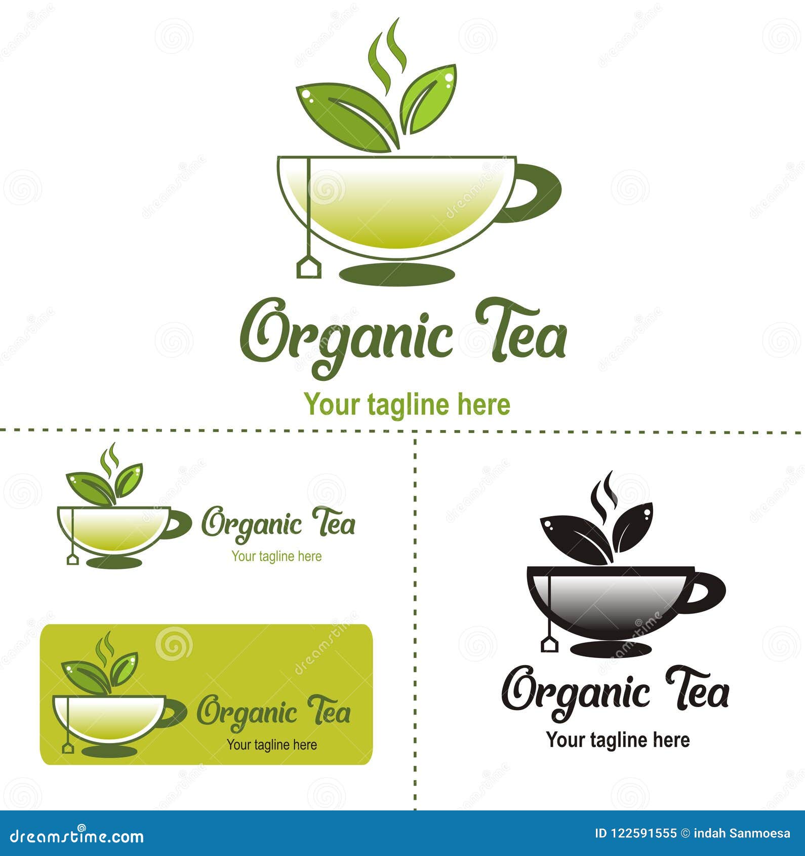 Tea logo design stock illustration. Illustration of logo - 122591555