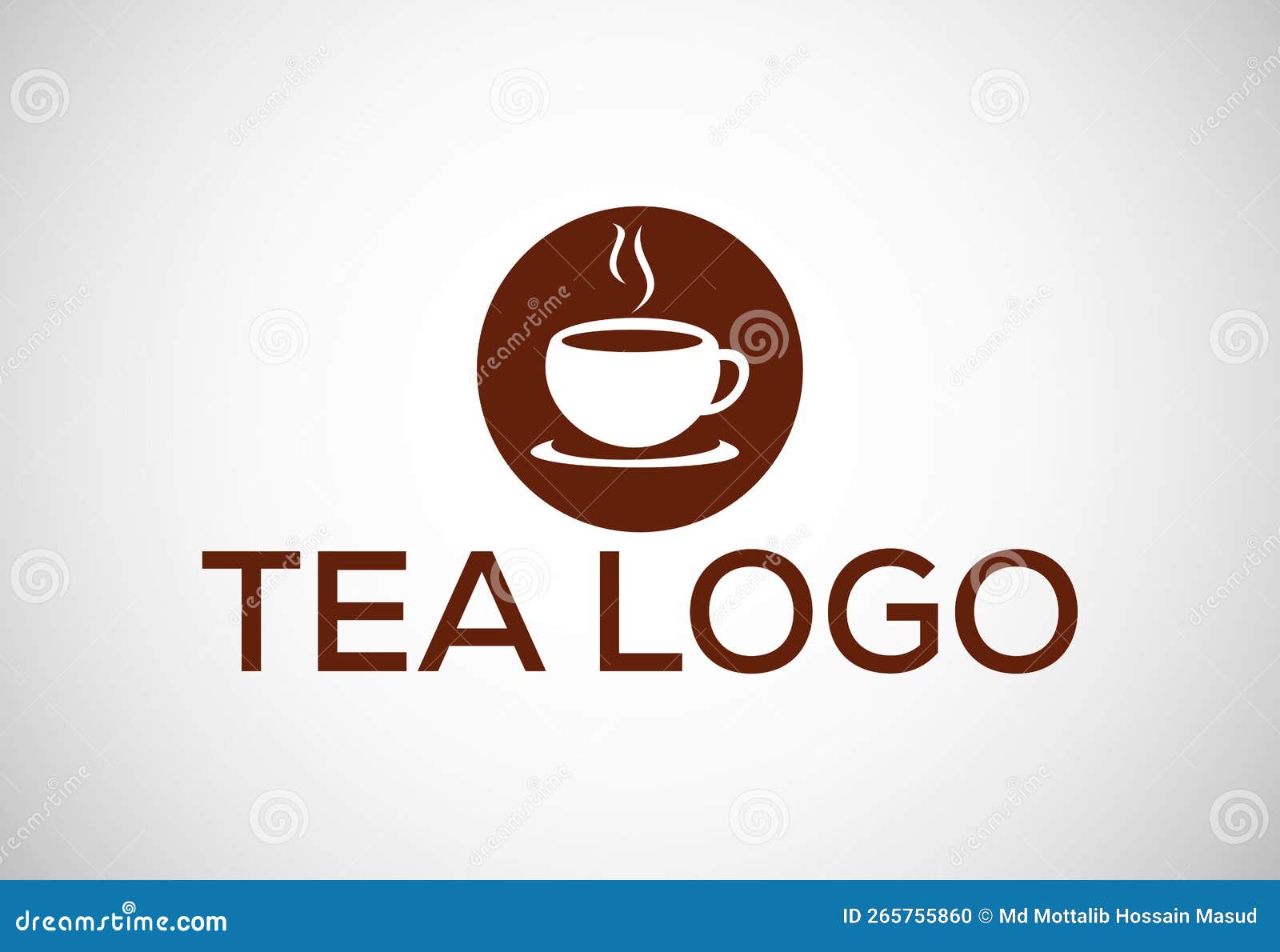 Tea Logo Design, Vector Illustration Stock Illustration - Illustration ...