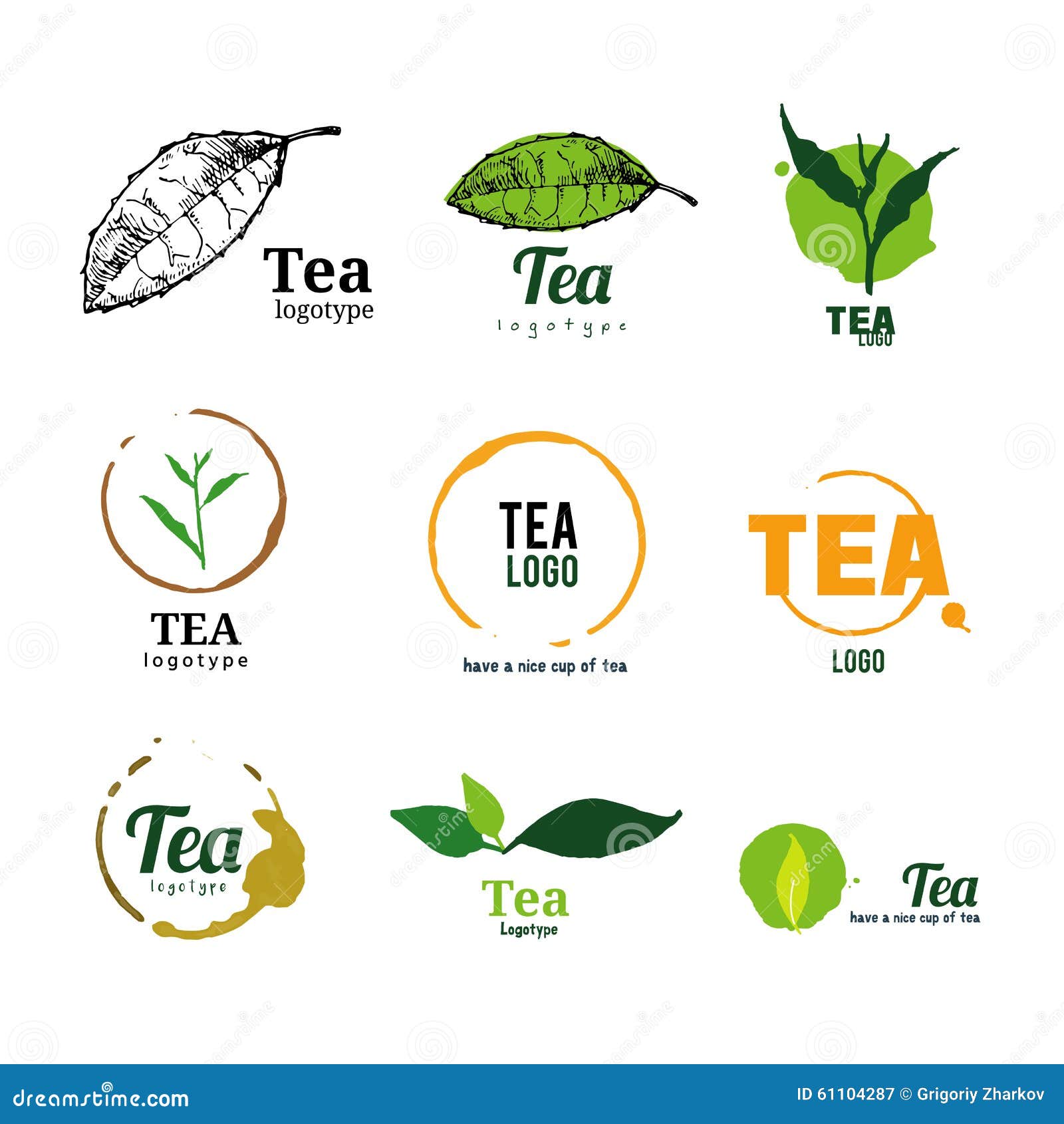 Tea logo illustration stock illustration. Illustration of little - 61104287