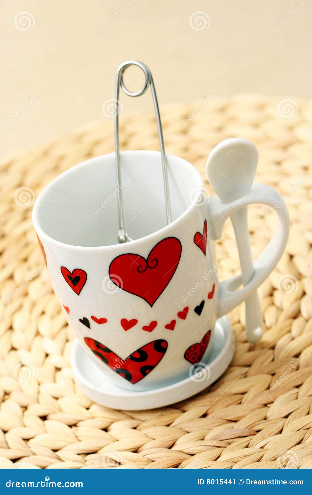Tea with love stock image. Image of heart, drink, relax - 8015441
