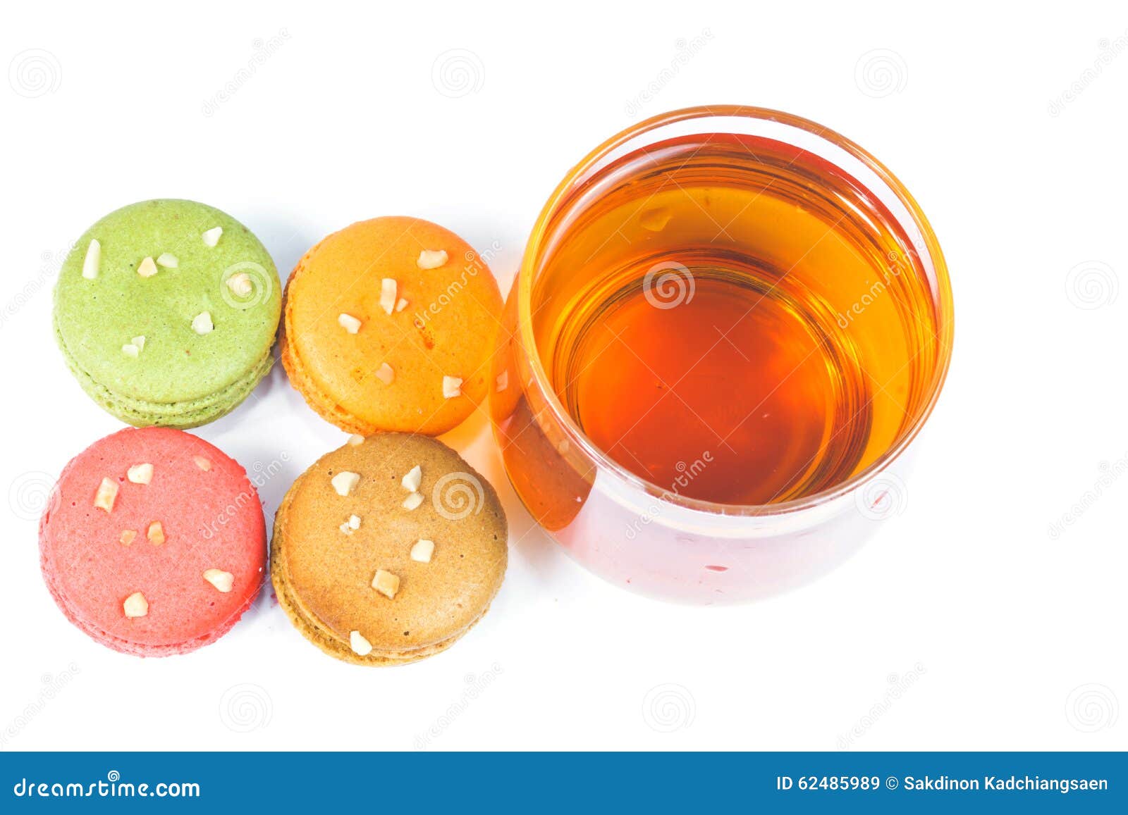 Tea and macaroon stock image. Image of beverage, raspberry - 62485989