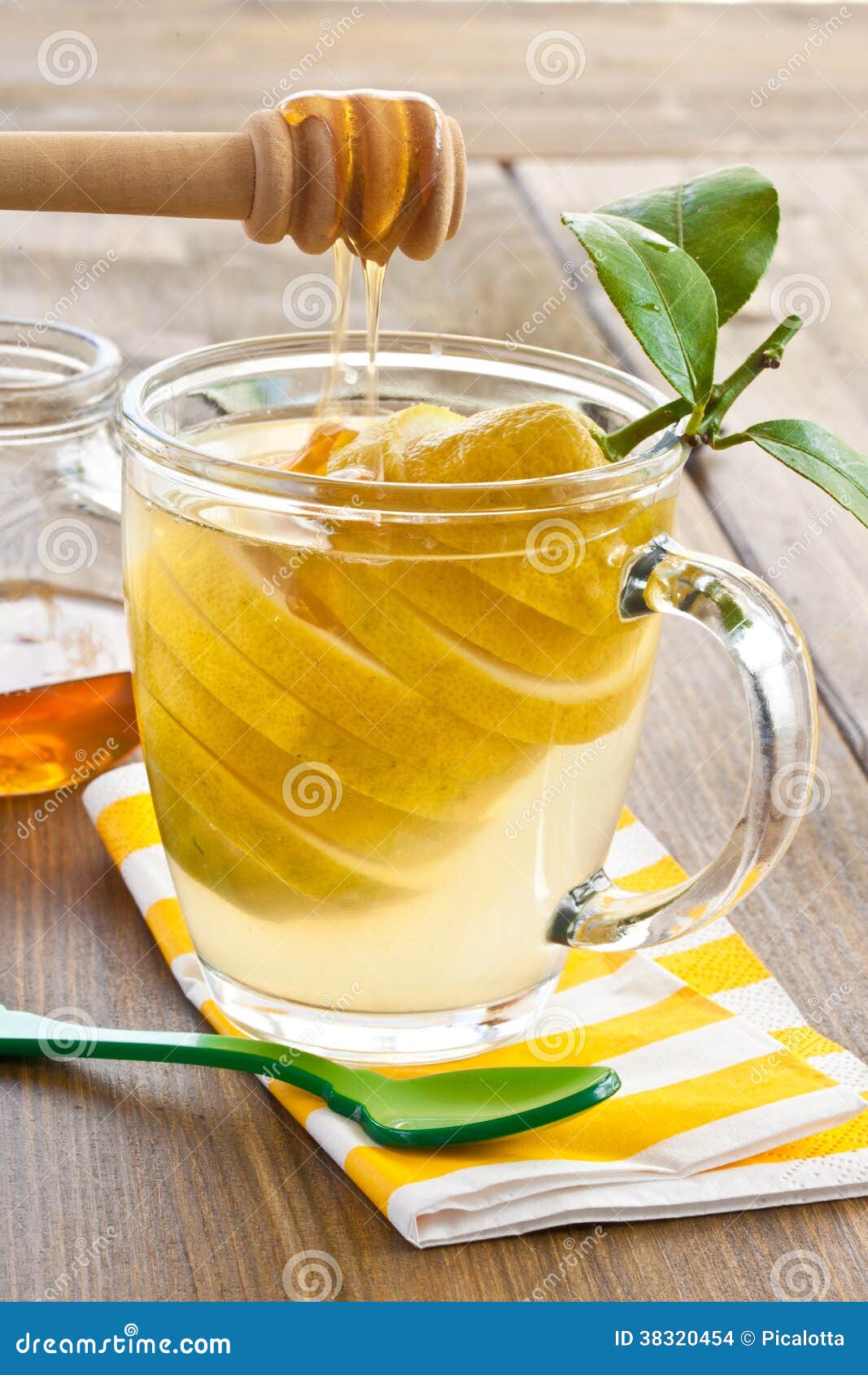 Tea made from fresh lemon stock photo. Image of striped - 38320454