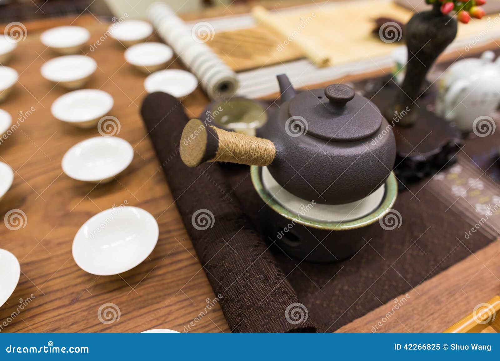 Tea making set stock image. Image of design, heat, oriental - 42266825