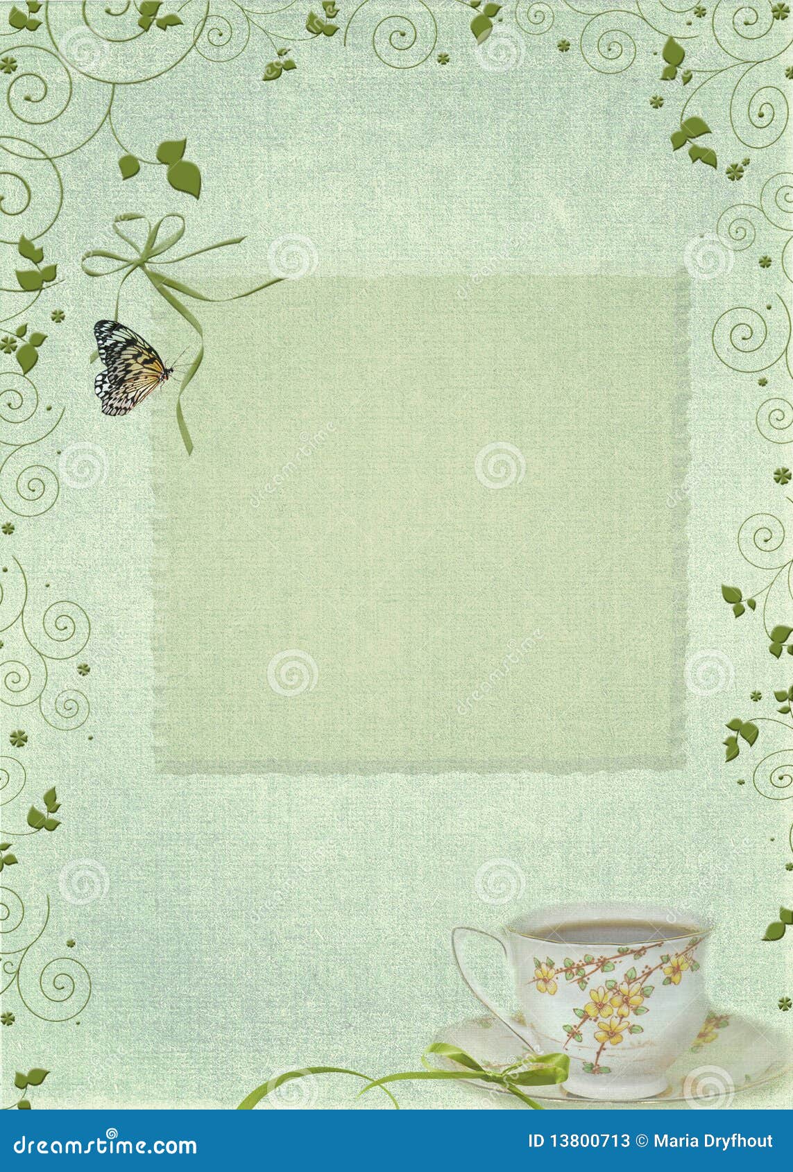 Tea for Me stock illustration. Illustration of botanical - 13800713