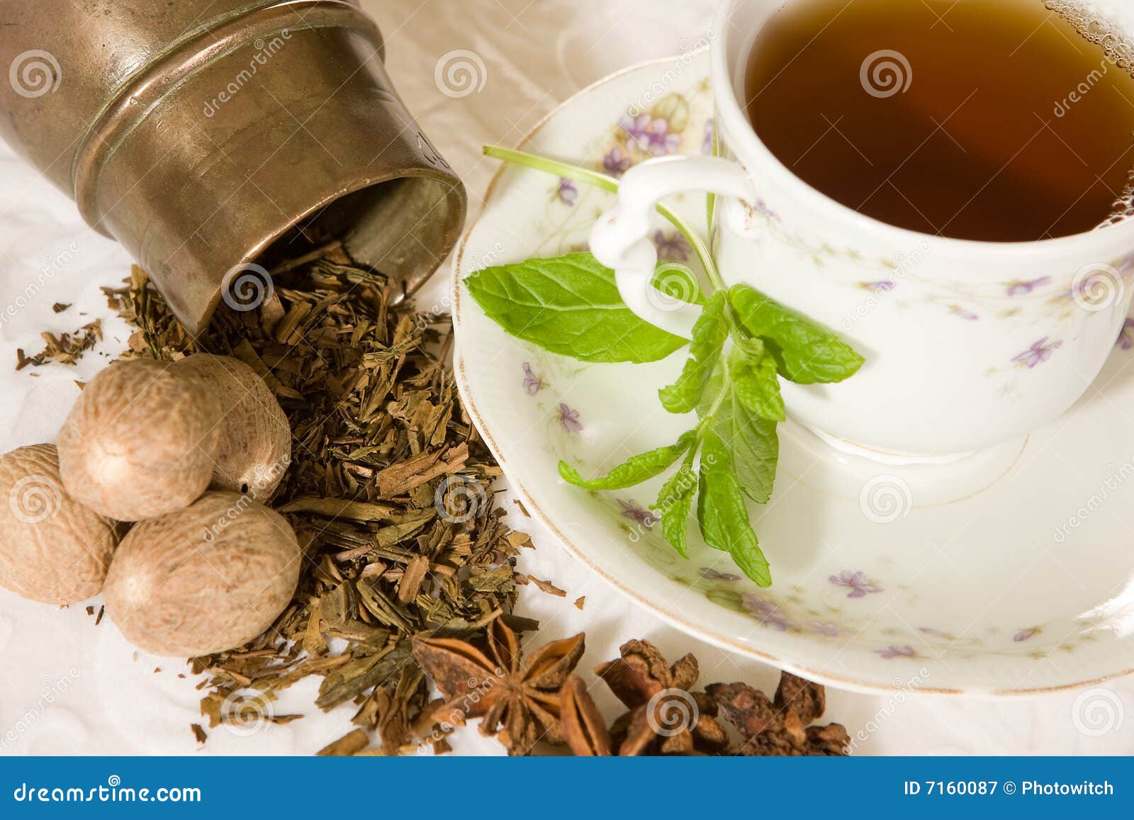 Tea with mint stock image. Image of soothing, remedy, life - 7160087